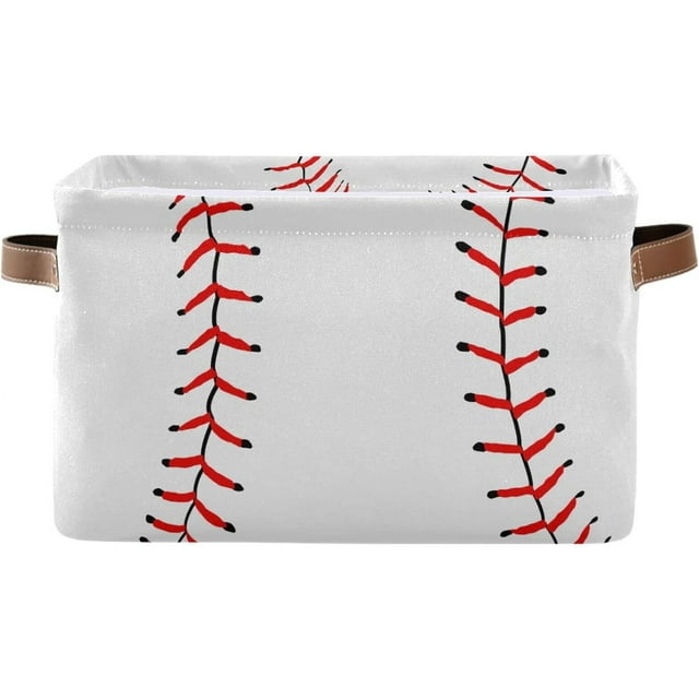 GZHJMY Baseball Shelf Storage Baskets, Foldable Fabric Storage Bins ...