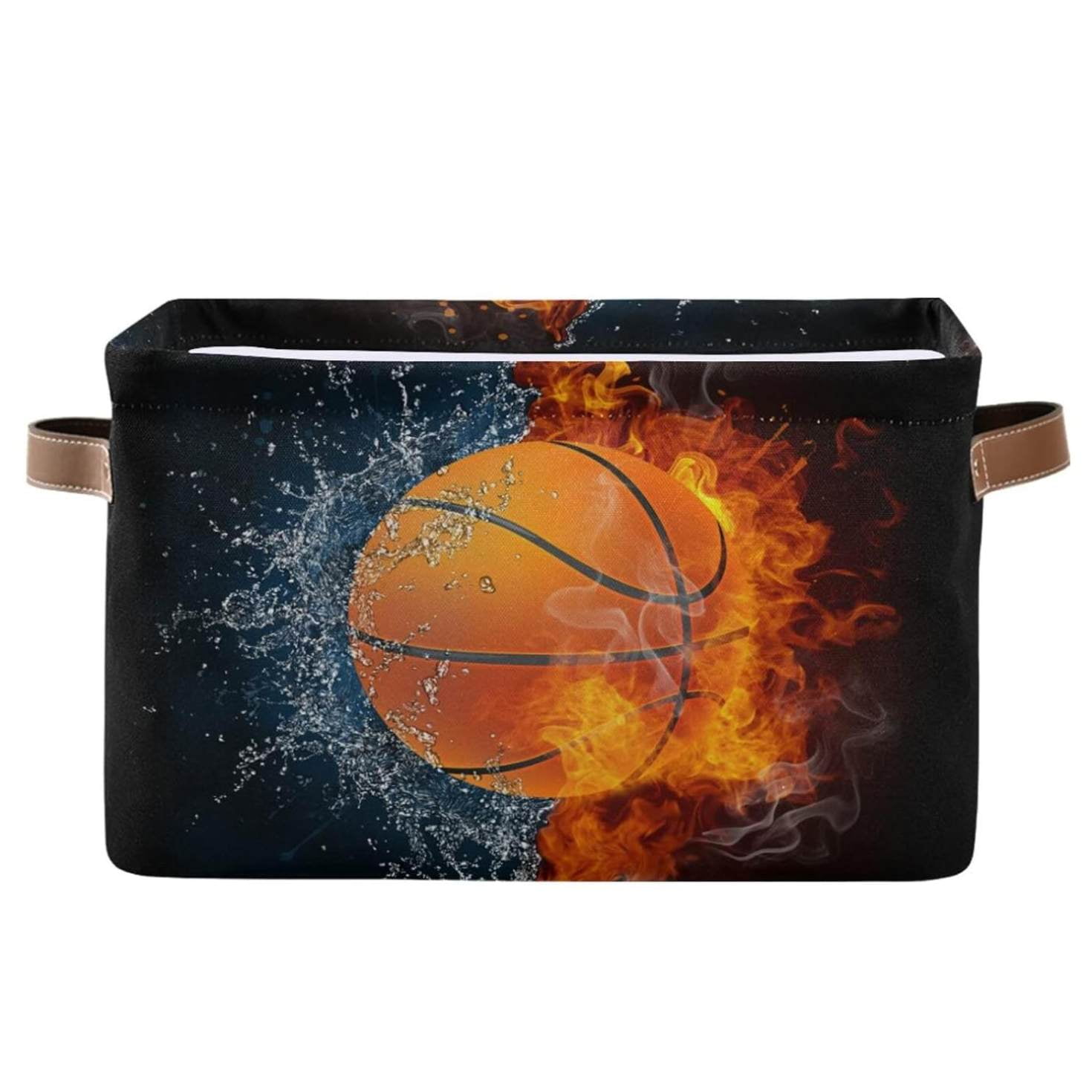 GZHJMY Basketball Ball Large Storage Basket 1 Pack,Collapsible Toy ...