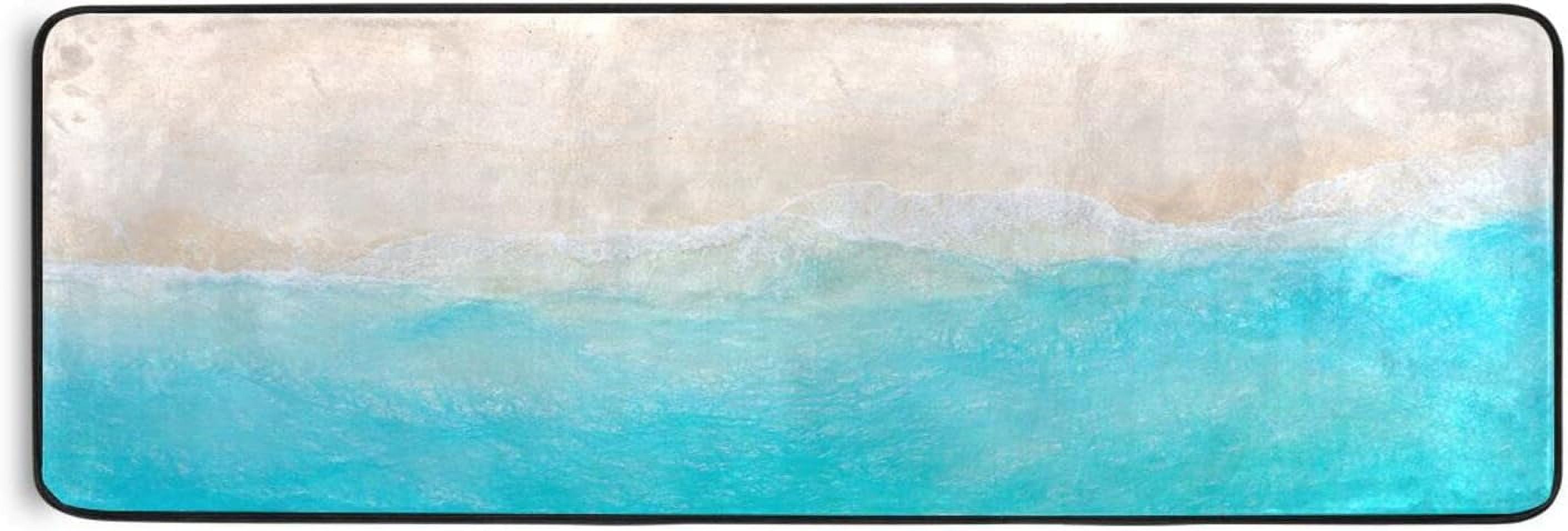 GZHJMY Beach Scene Area Rug - 2' x 6' Washable Runner Rugs with Rubber ...