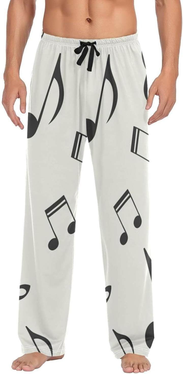 GZHJMY Beating Note Pajama Pants For Men, Men's Separate Bottoms, Small ...