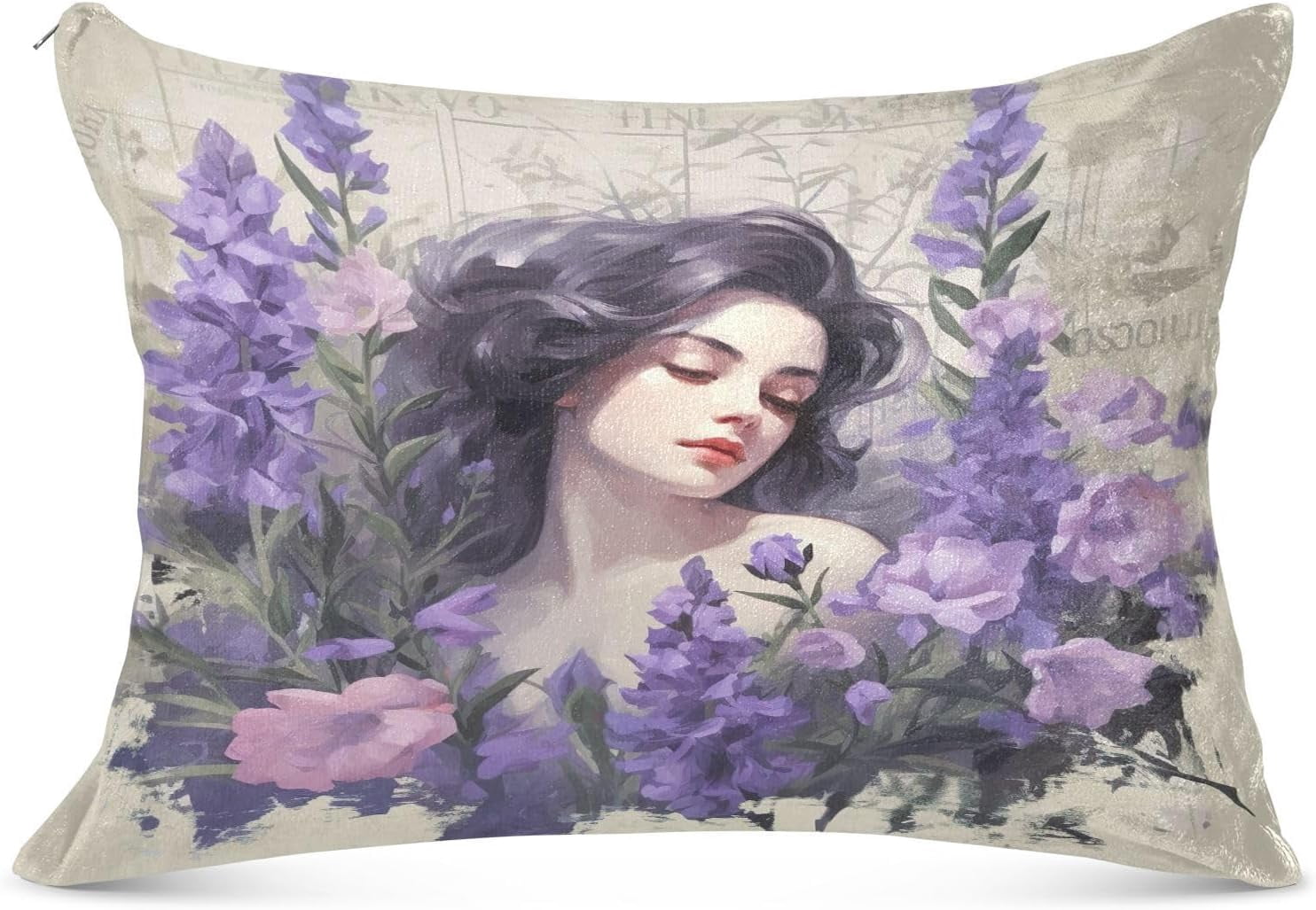 GZHJMY Beautiful Girl Body Pillow Cover with Zipper, Soft and Cozy ...