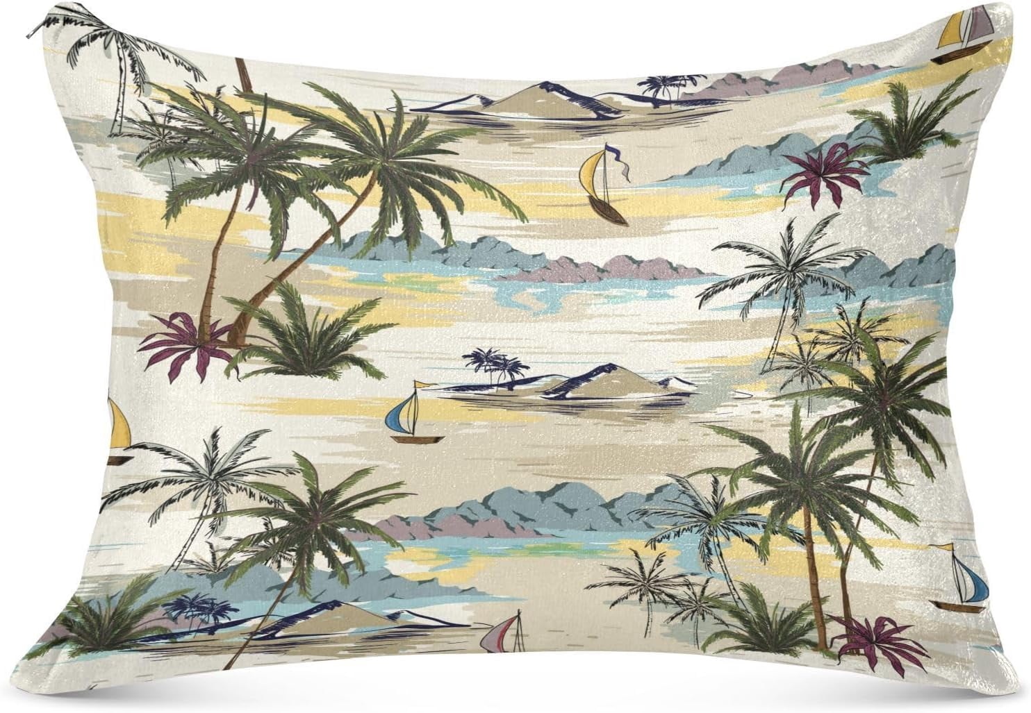 GZHJMY Beautiful Island Pillowcase Standard Size, Super Soft Pillow ...