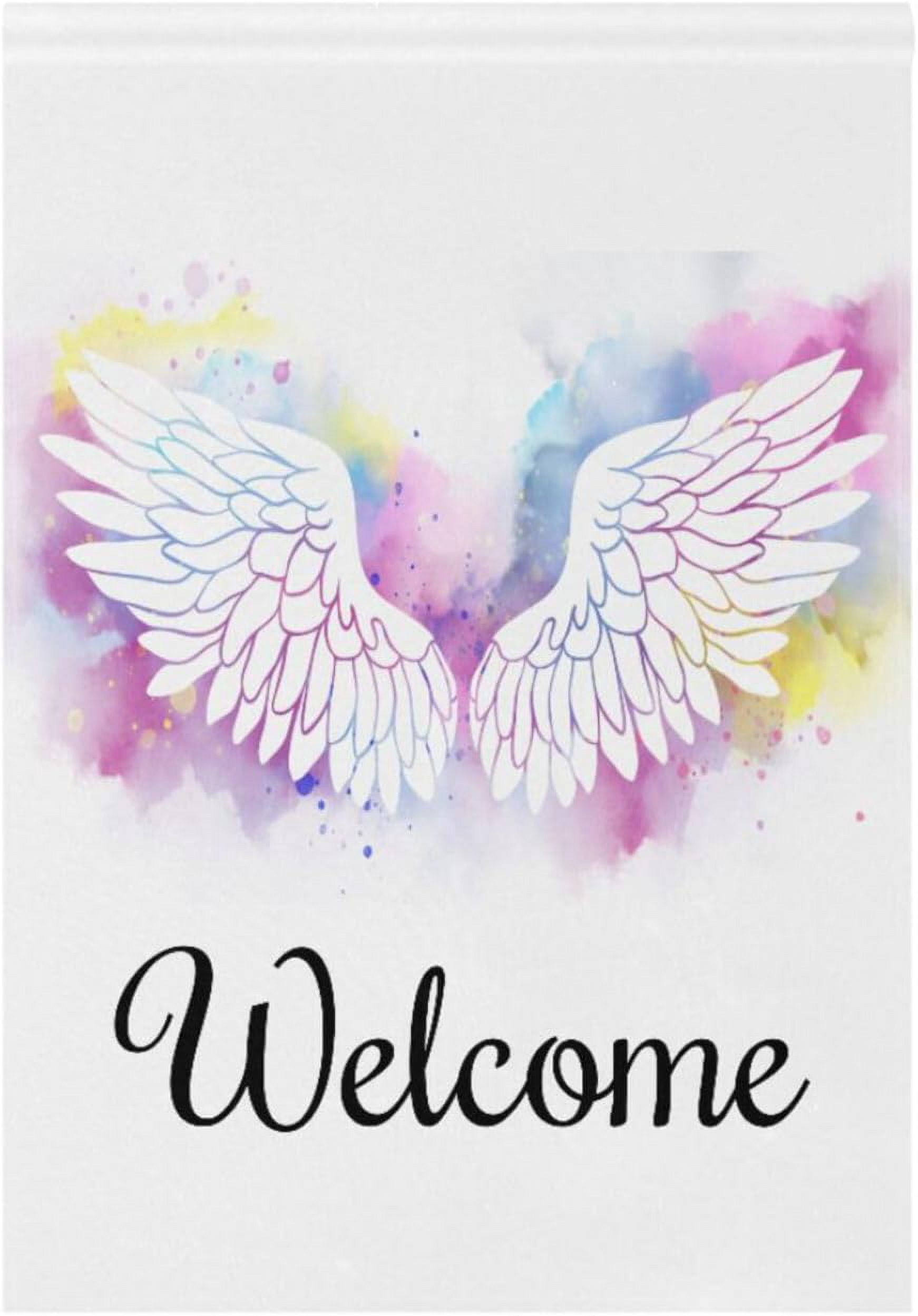 GZHJMY Beautiful Magic Angel Garden Flag 12 x 18 Inch Vertical Double ...