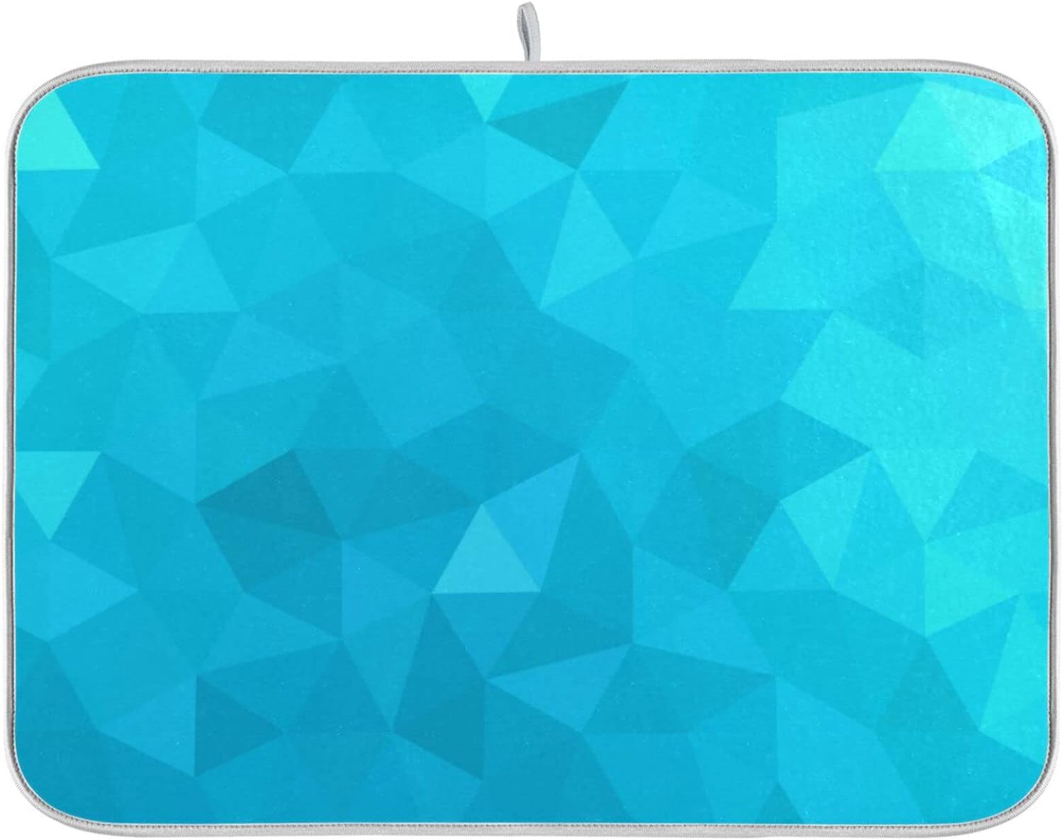 GZHJMY Beautiful Triangles Pattern Absorbent Dish Drying Mat Microfiber ...
