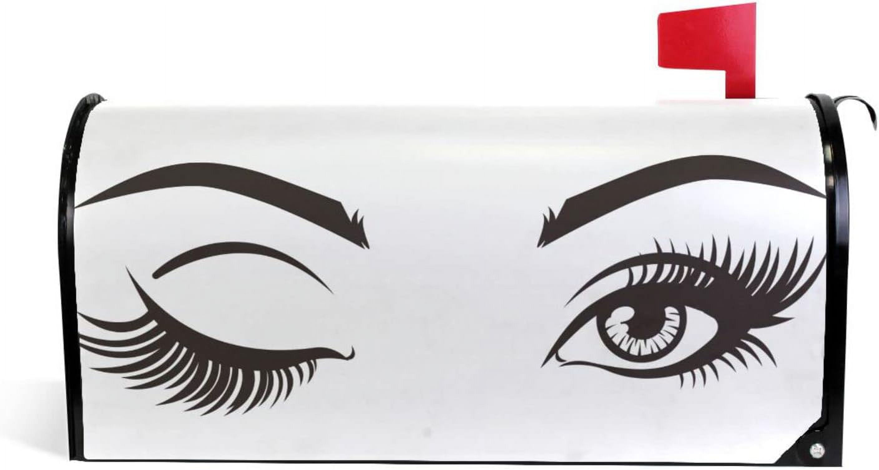 GZHJMY Beautiful Women Eyes Magnetic Mailbox Cover Standard Size ...