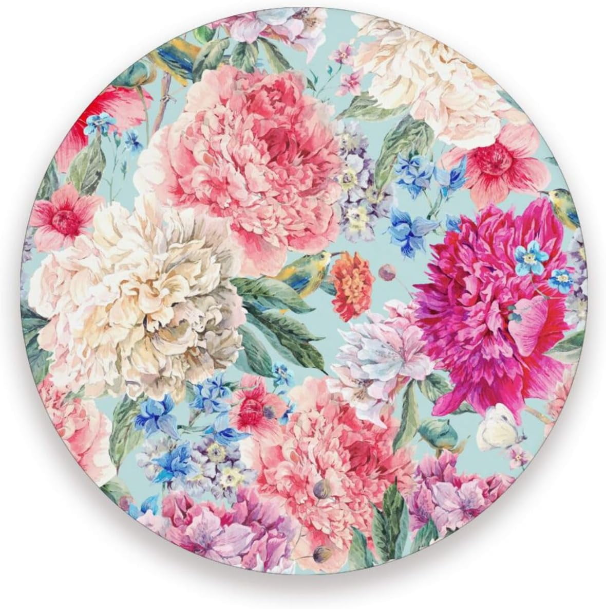 GZHJMY Big Flowers Coasters for Drinks Set of 4, Absorbent Ceramic ...