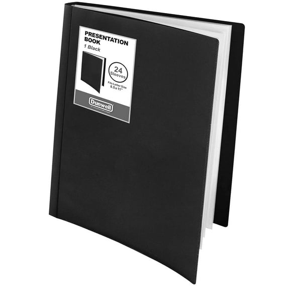 GZHJMY Binder with Plastic Sleeves 24-Pocket, Presentation Book, 8.5 x ...