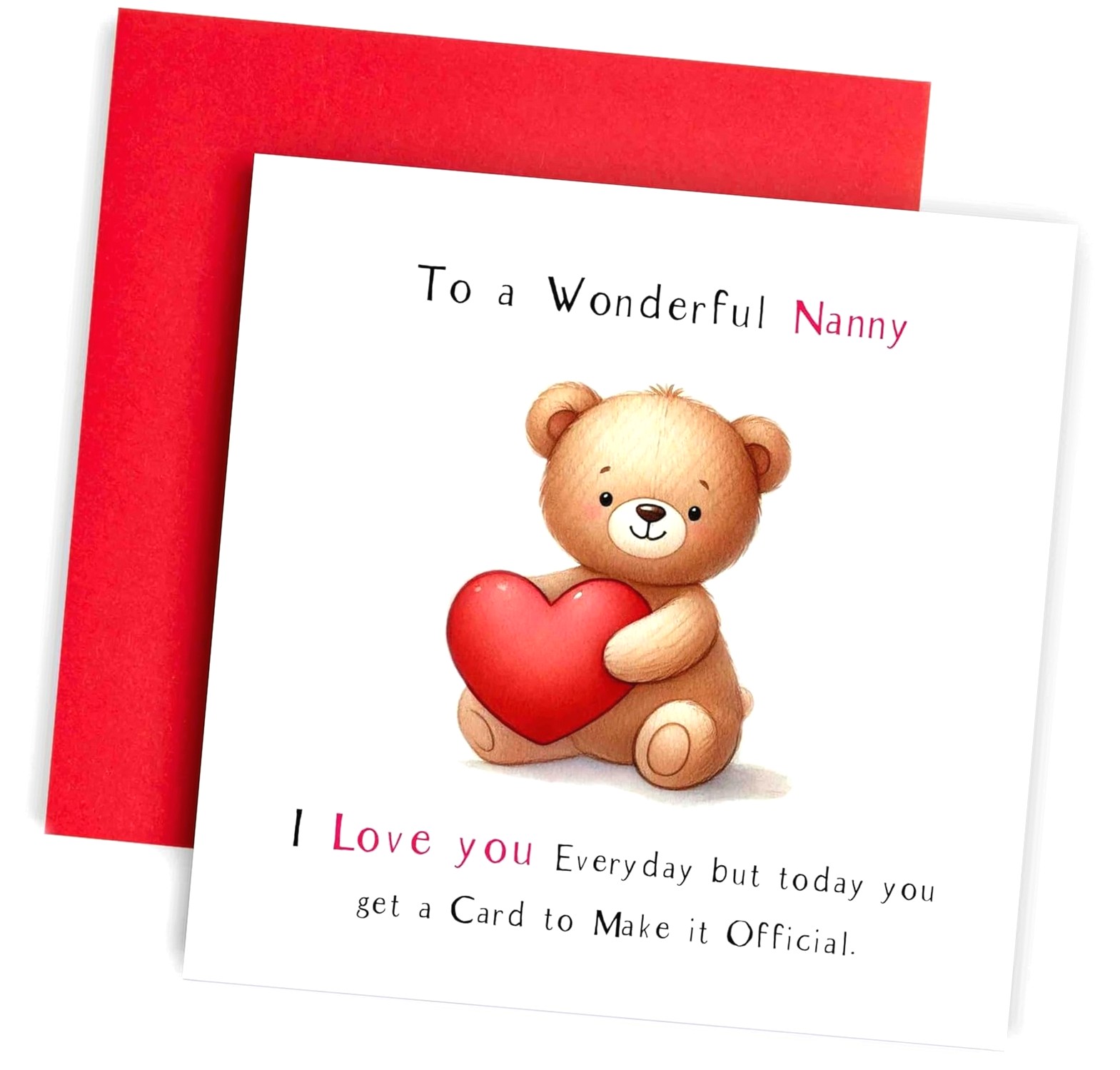 GZHJMY Birthday Greeting Card for Nanny Mother' Day Card for Nanny ...