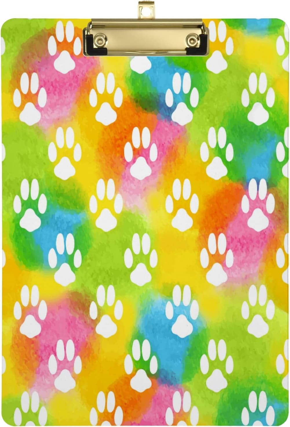 GZHJMY Black Dog Paw Print Abstract Acrylic Clipboard Letter Size 9" x ...