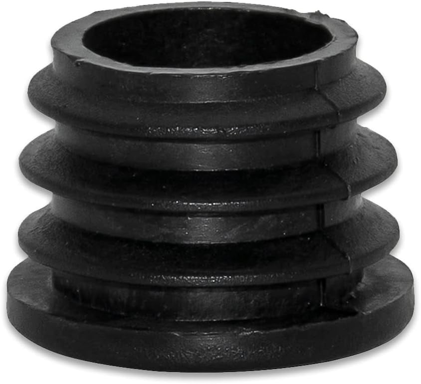GZHJMY Black M8 Threaded Plastic Plugs Round Tube End Caps Tubing Plugs ...