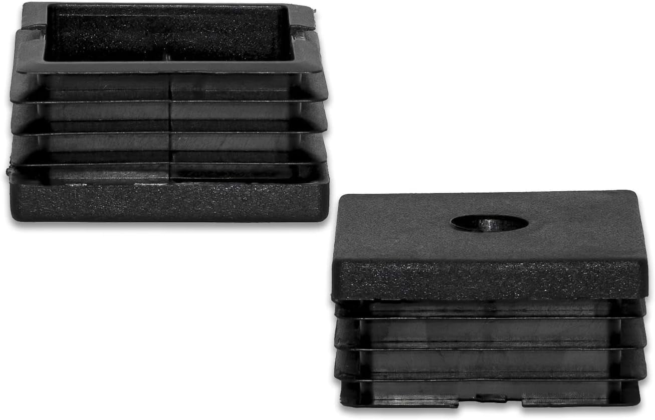 GZHJMY Black M8 Threaded Plastic Plugs Square Tube End Caps Tubing ...