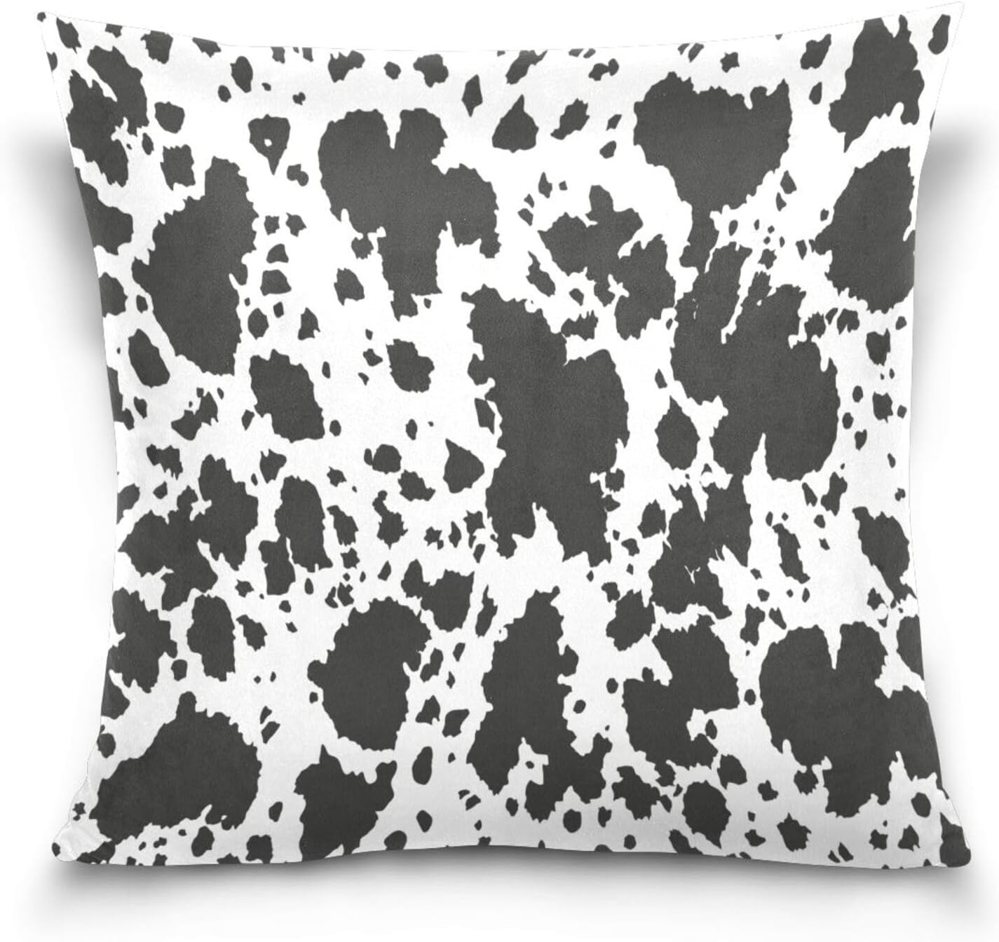 GZHJMY Black White Cow Pattern Pillow Cover 20 x 20 Inch, Soft ...
