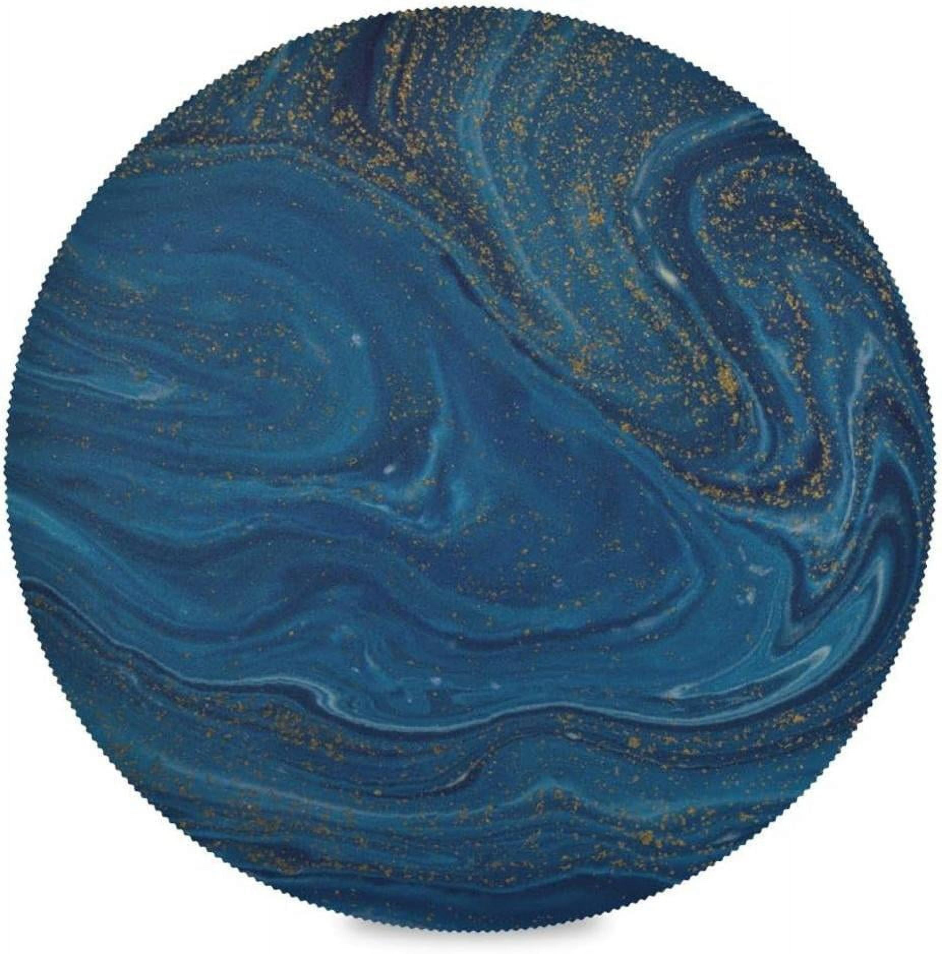 GZHJMY Blue Marble Round Placemats Set of 1, Non-Slip Heat Resistant ...