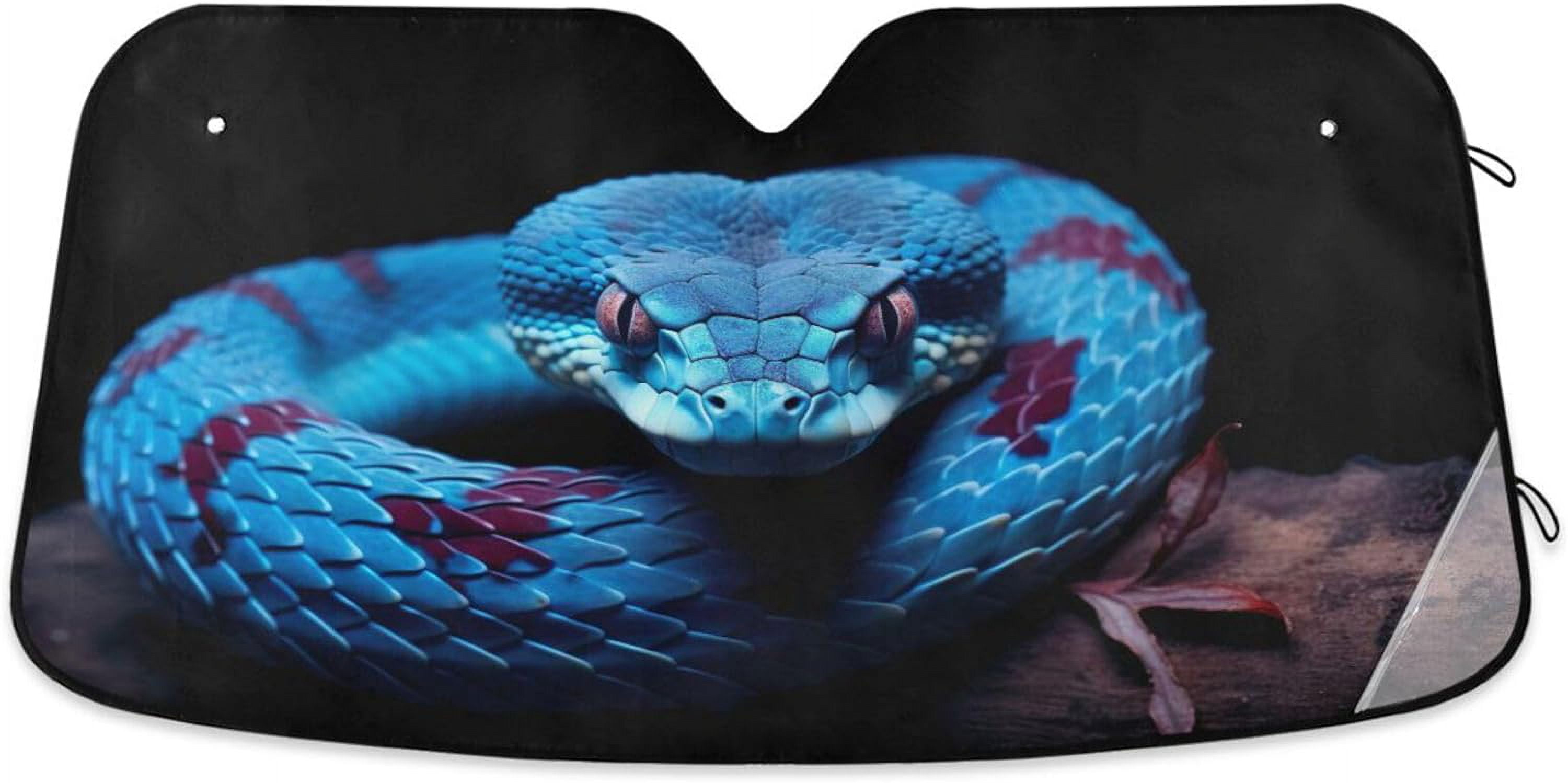 GZHJMY Blue Snake Car Windshield Sun Shade Foldable Sun Shield Shade ...