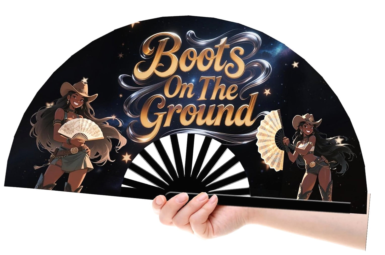 GZHJMY Boots the Ground 13in Foldable Clacking Fan for Line Dancing ...