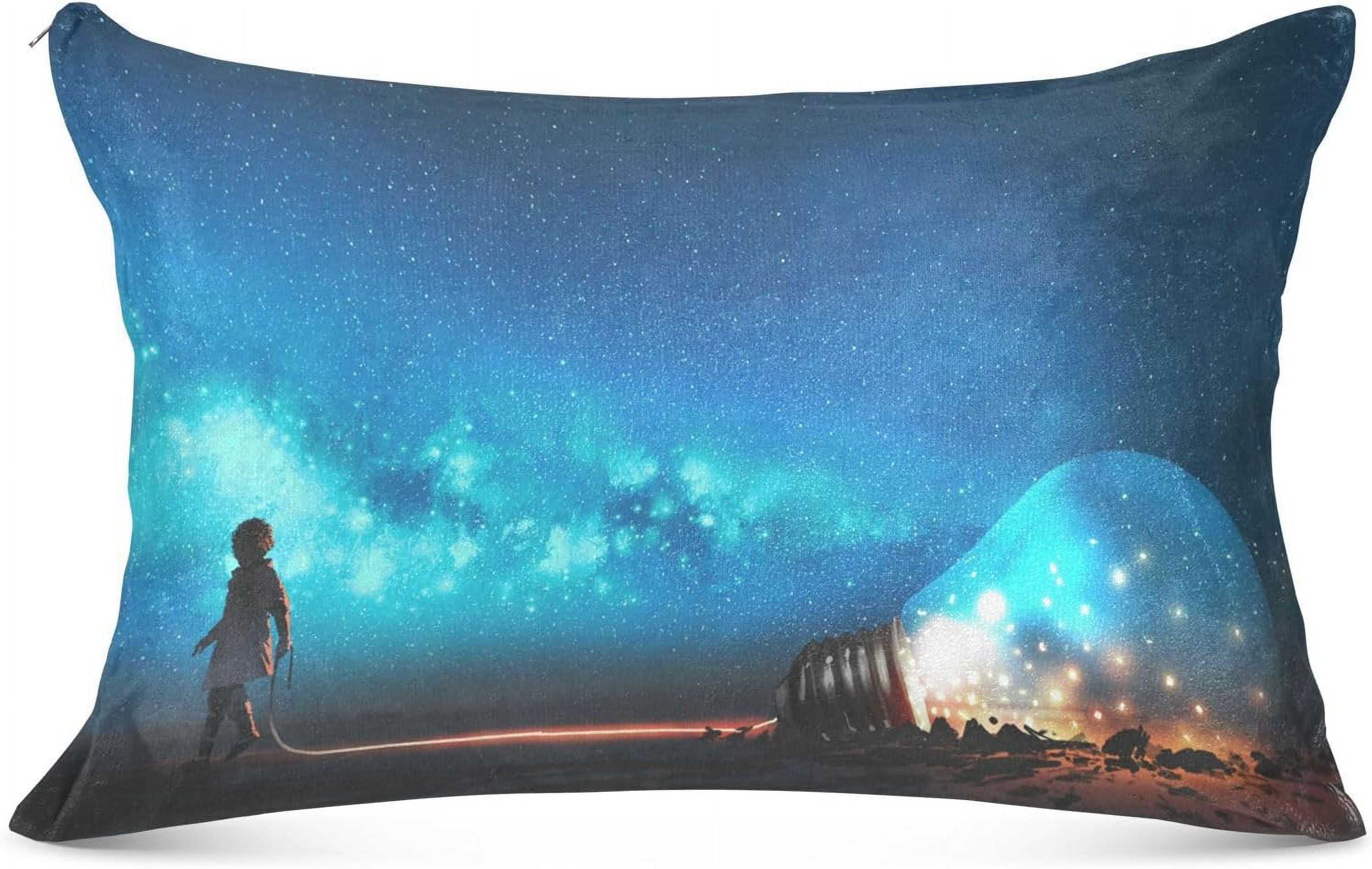 GZHJMY Boy Pulling A Big Light Bulb Pillowcases, Soft and Cozy ...