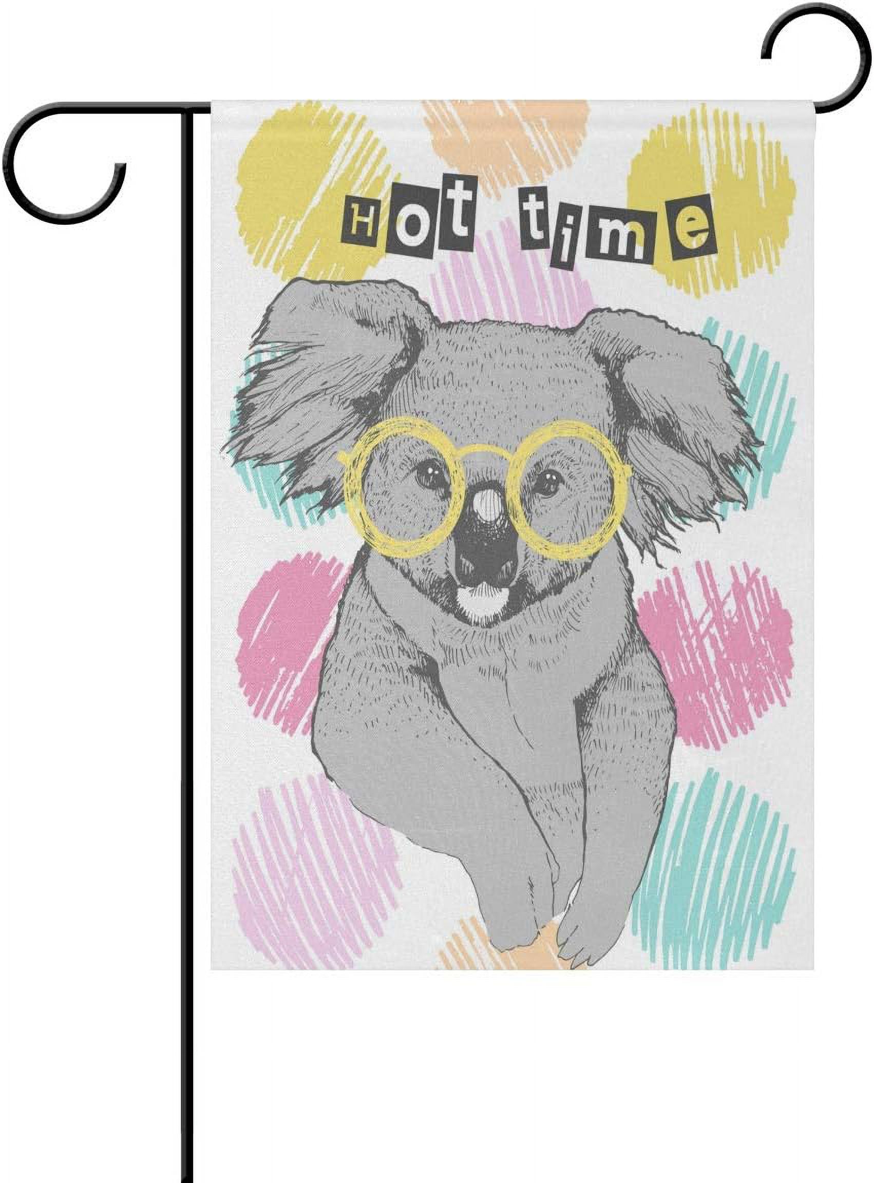 GZHJMY Bright Koala Garden Flag 28 x 40 Inch Vertical Double Sided ...