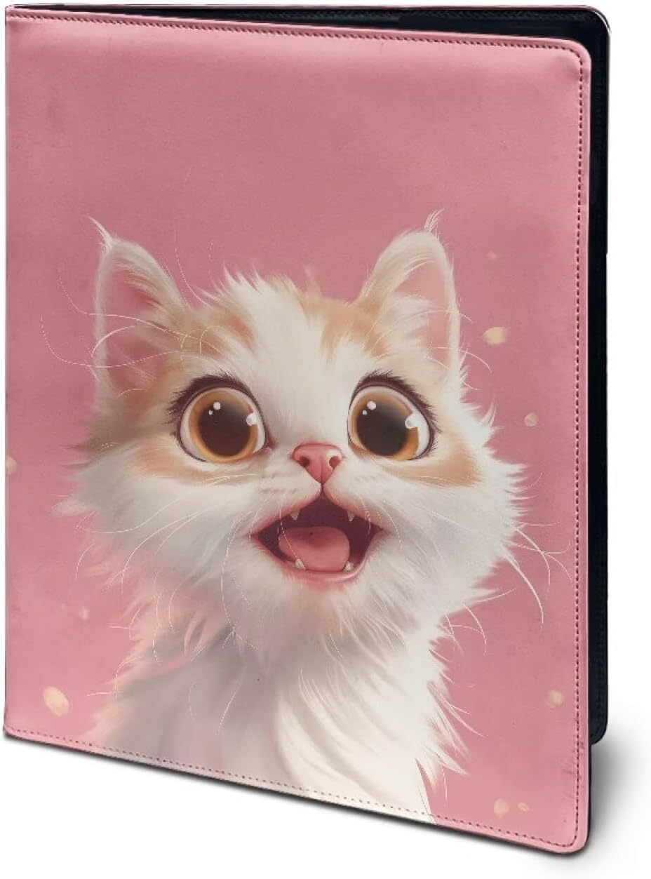 GZHJMY Business/Resume Padfolio Folder Cute Print PU Leather Portfolio ...
