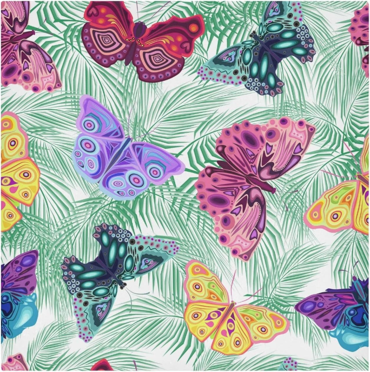 GZHJMY Butterfly Leaves Cloth Dinner Napkins Everyday Use 20" × 20 ...