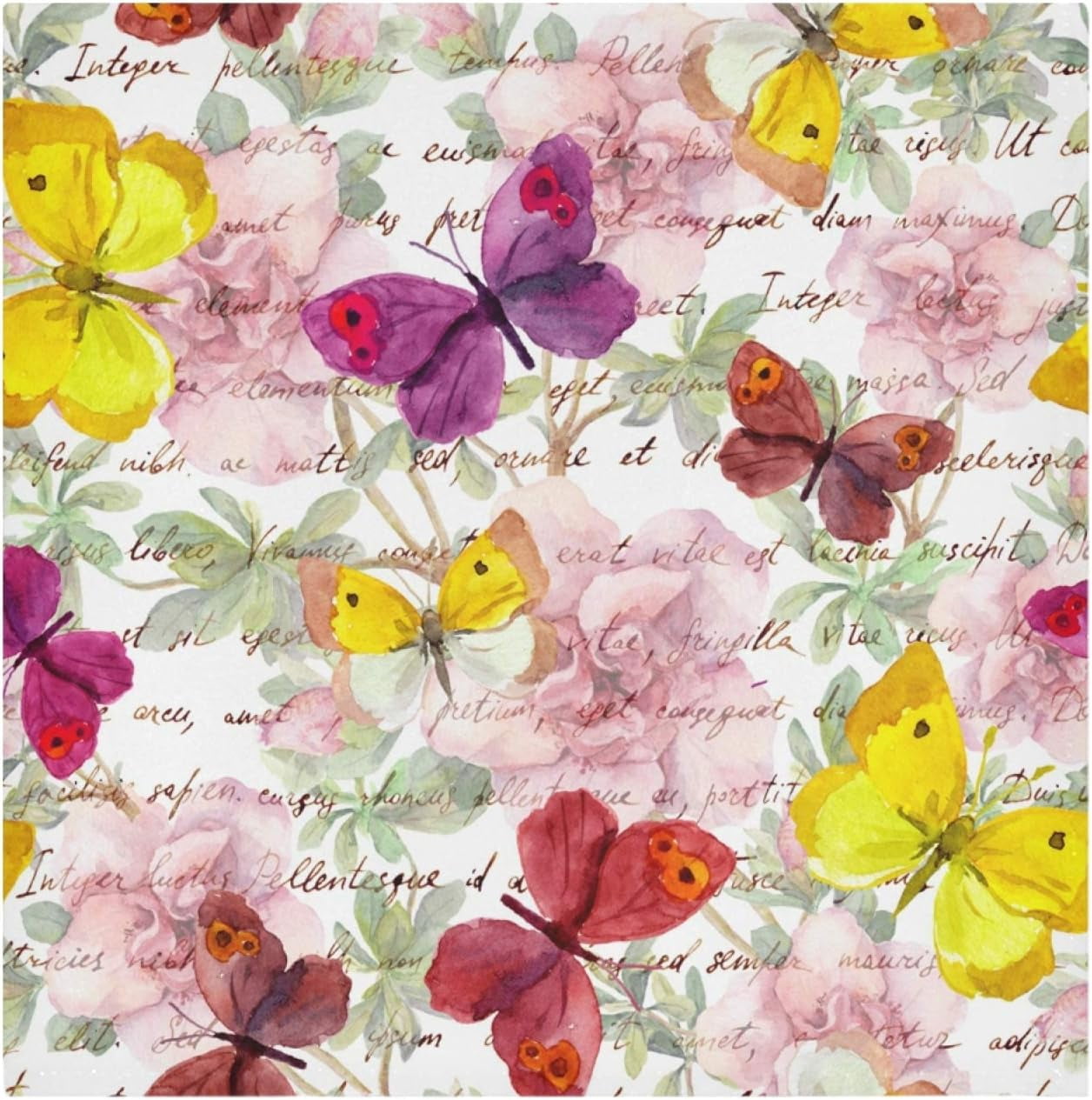 GZHJMY Butterfly Old School Cloth Dinner Napkins Everyday Use 20" × 20 ...