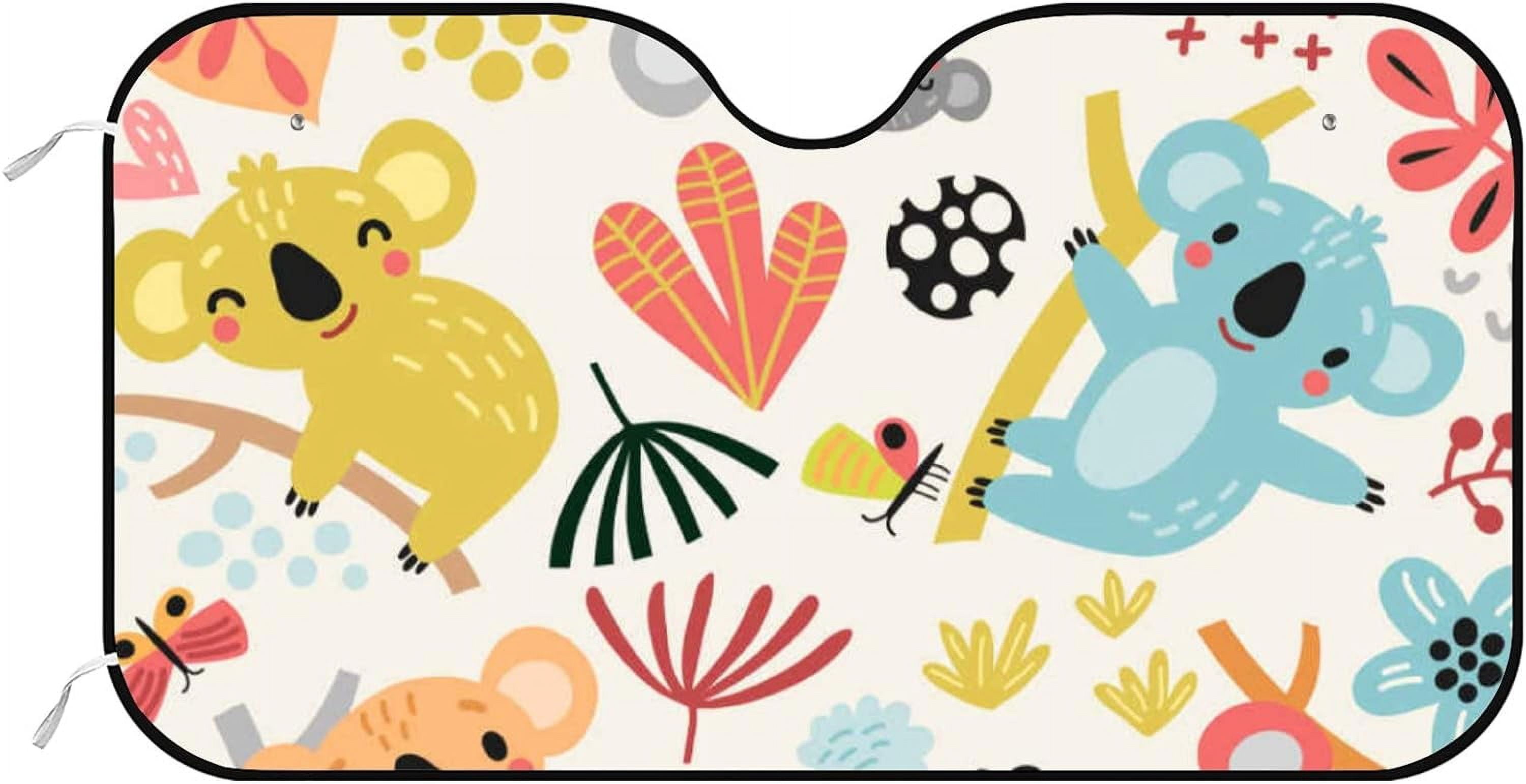 GZHJMY Car Front Windshield Sunshade UV Heat Protection, Foldable Auto ...