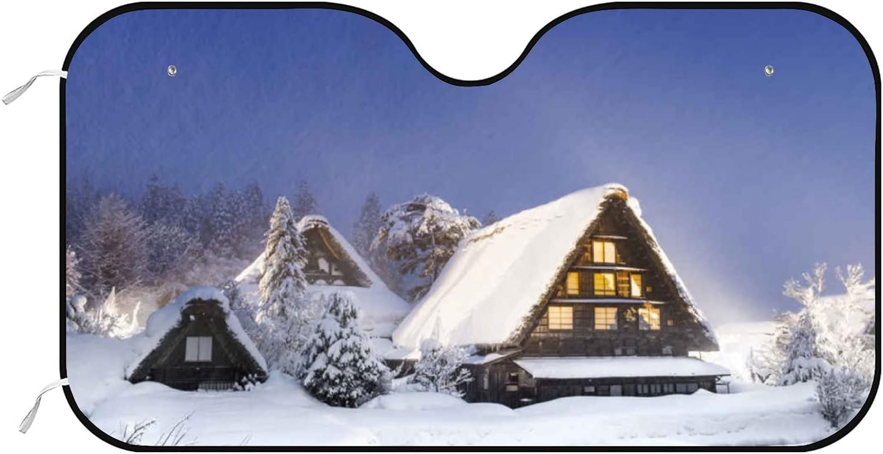 GZHJMY Car Front Windshield Sunshade UV Heat Protection, Foldable Auto ...