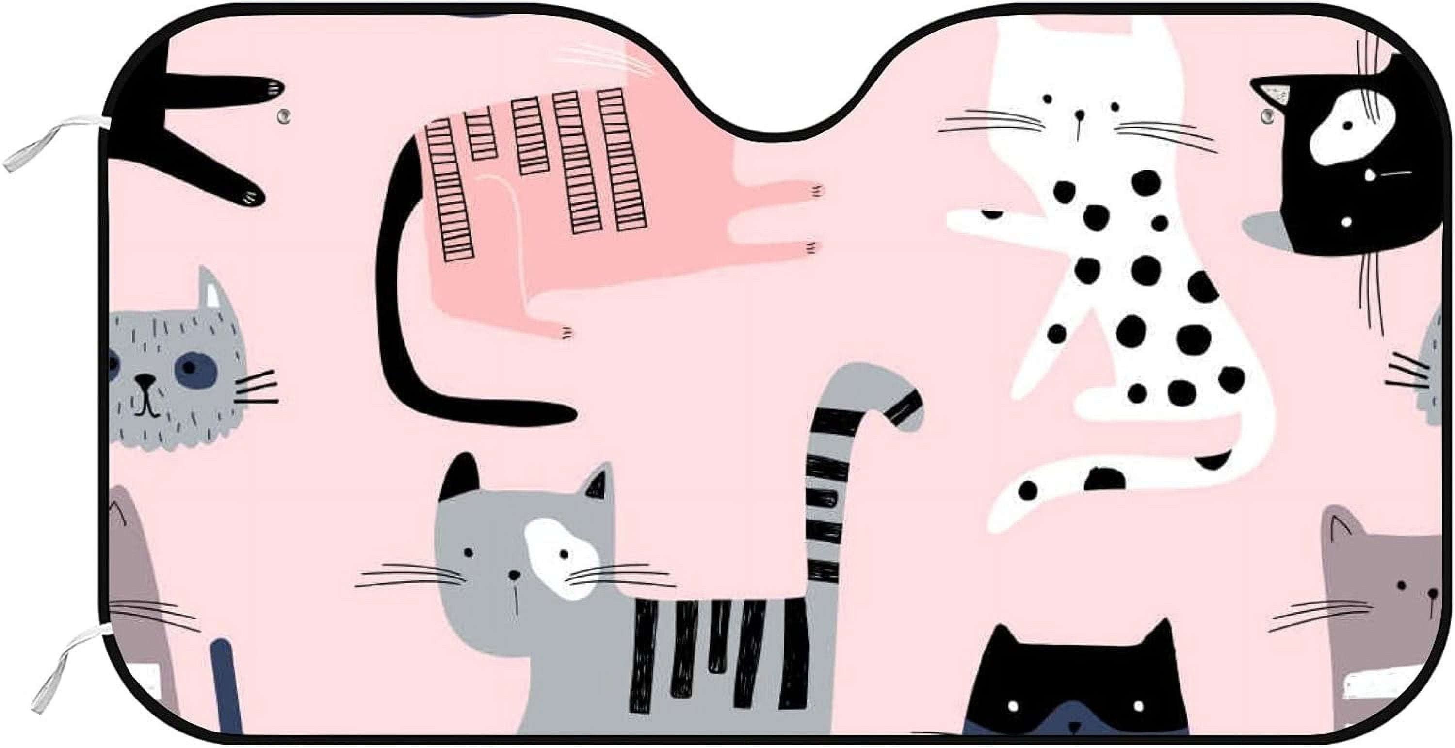 GZHJMY Car Front Windshield Sunshade UV Heat Protection, Foldable Auto ...