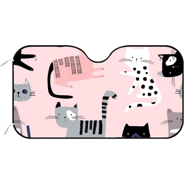 GZHJMY Car Front Windshield Sunshade UV Heat Protection, Foldable Auto ...