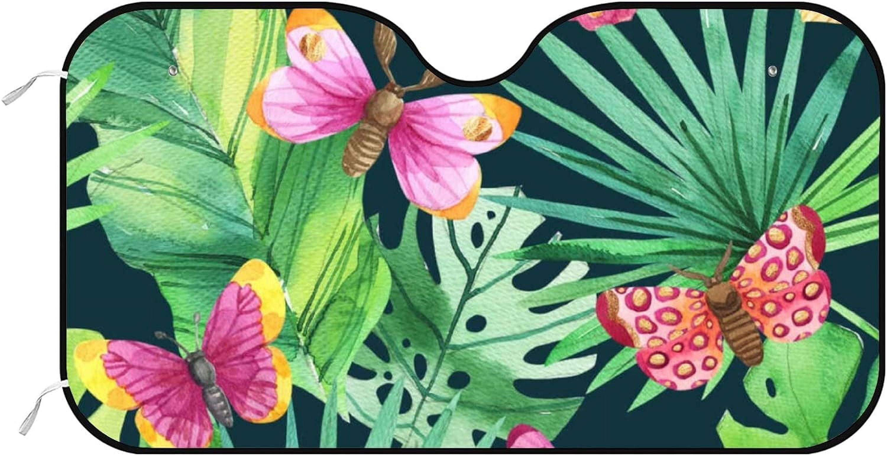 GZHJMY Car Front Windshield Sunshade UV Heat Protection, Foldable Auto ...