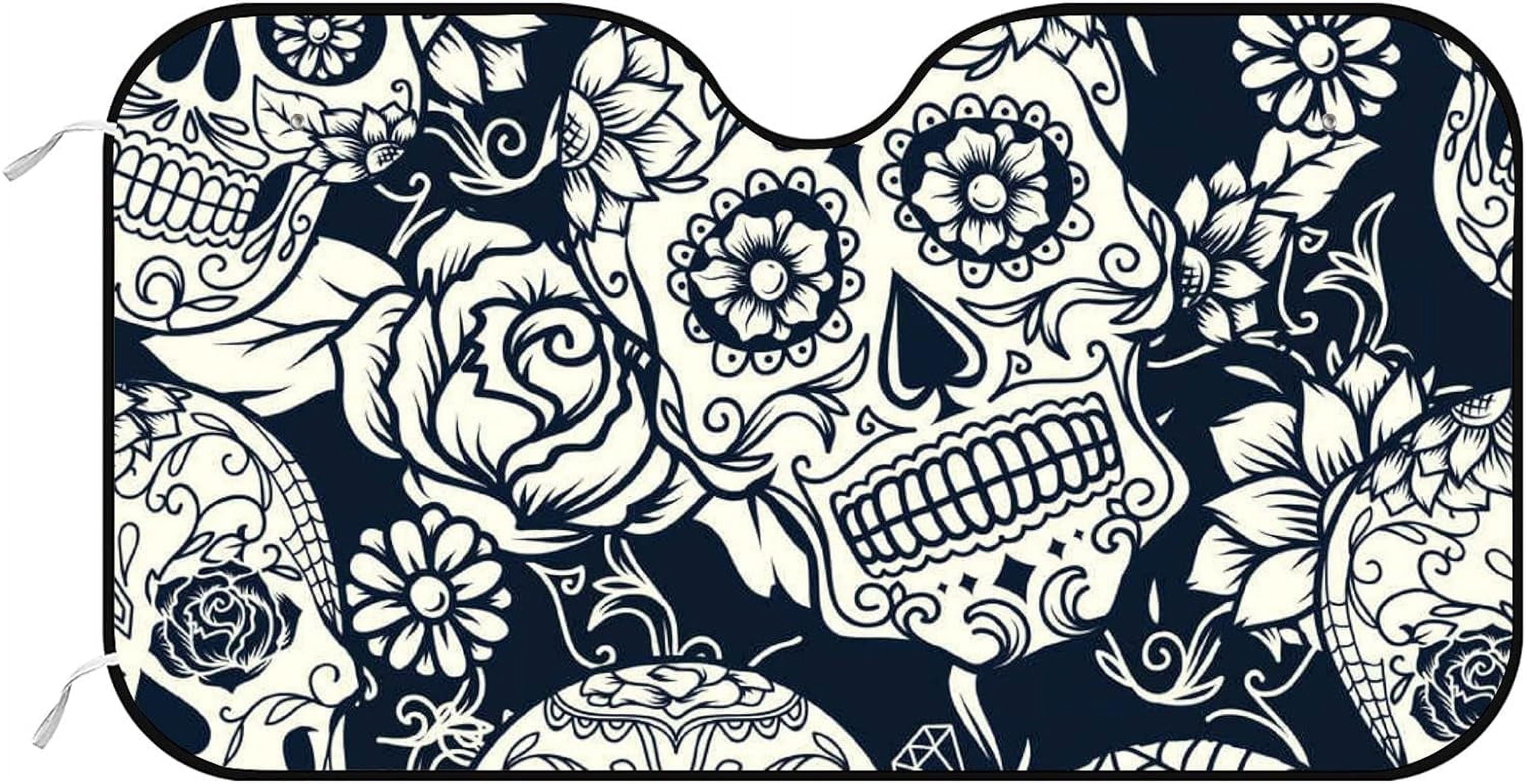 GZHJMY Car Front Windshield Sunshade UV Heat Protection, Foldable Auto ...