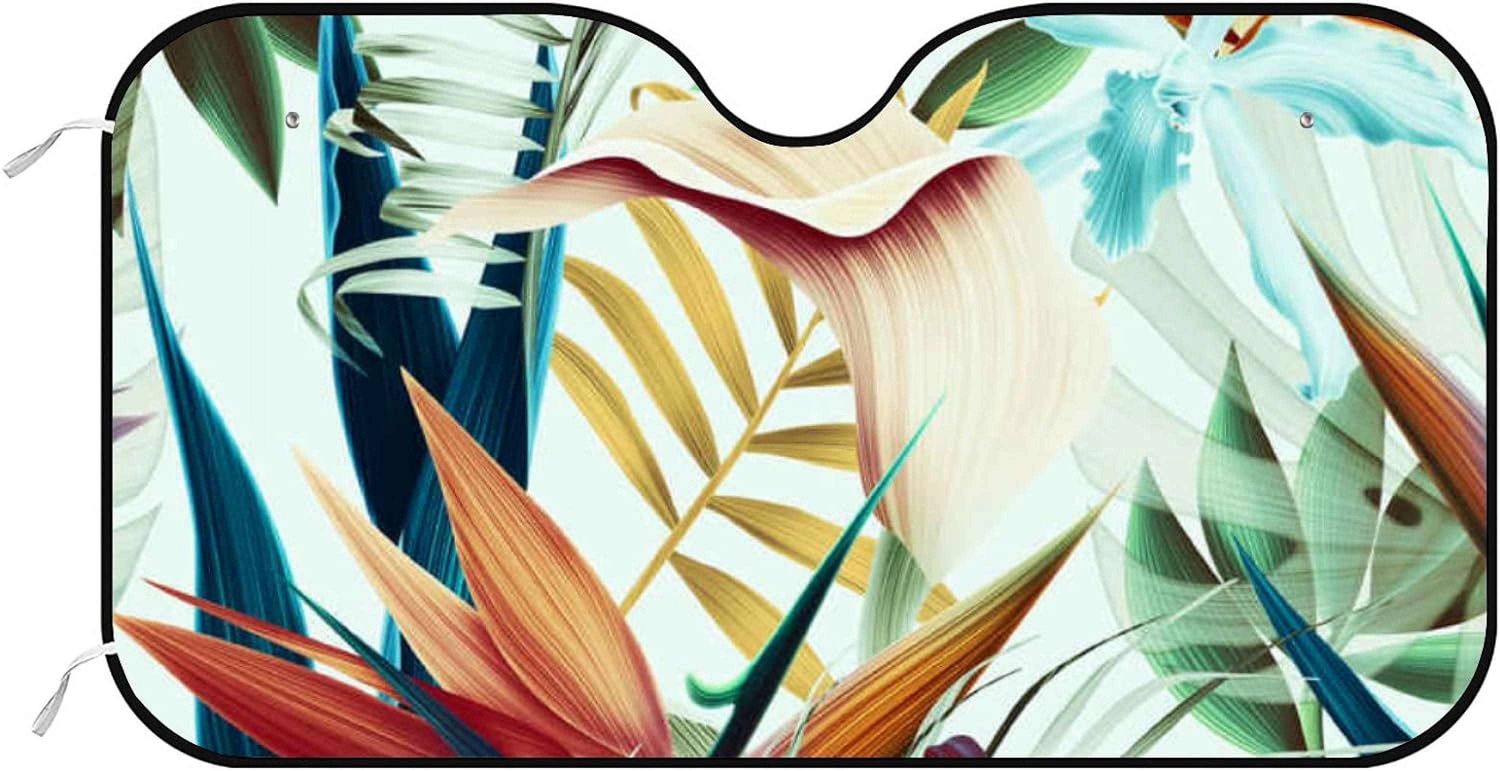 GZHJMY Car Front Windshield Sunshade UV Heat Protection, Foldable Auto ...