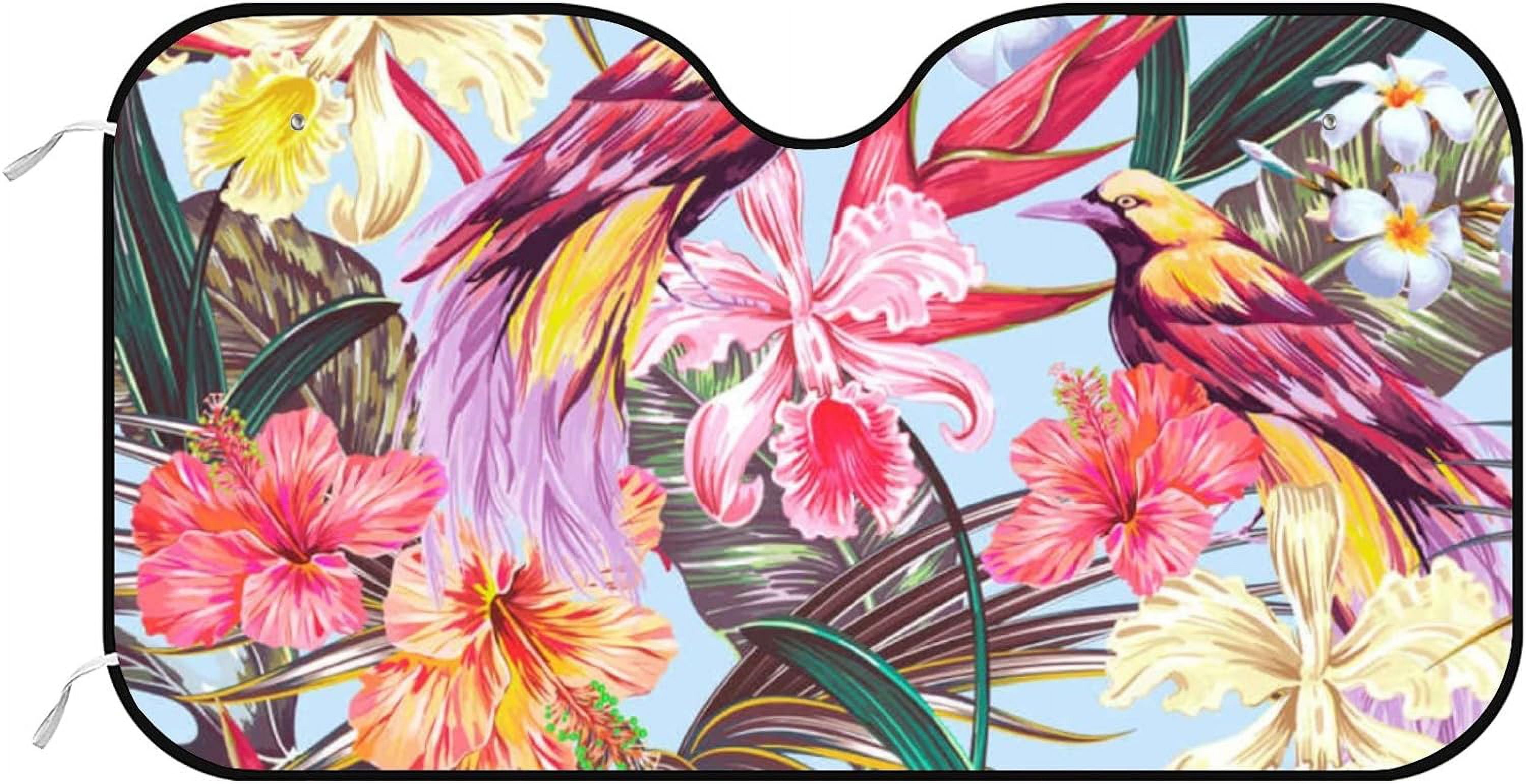 GZHJMY Car Front Windshield Sunshade UV Heat Protection, Foldable Auto ...