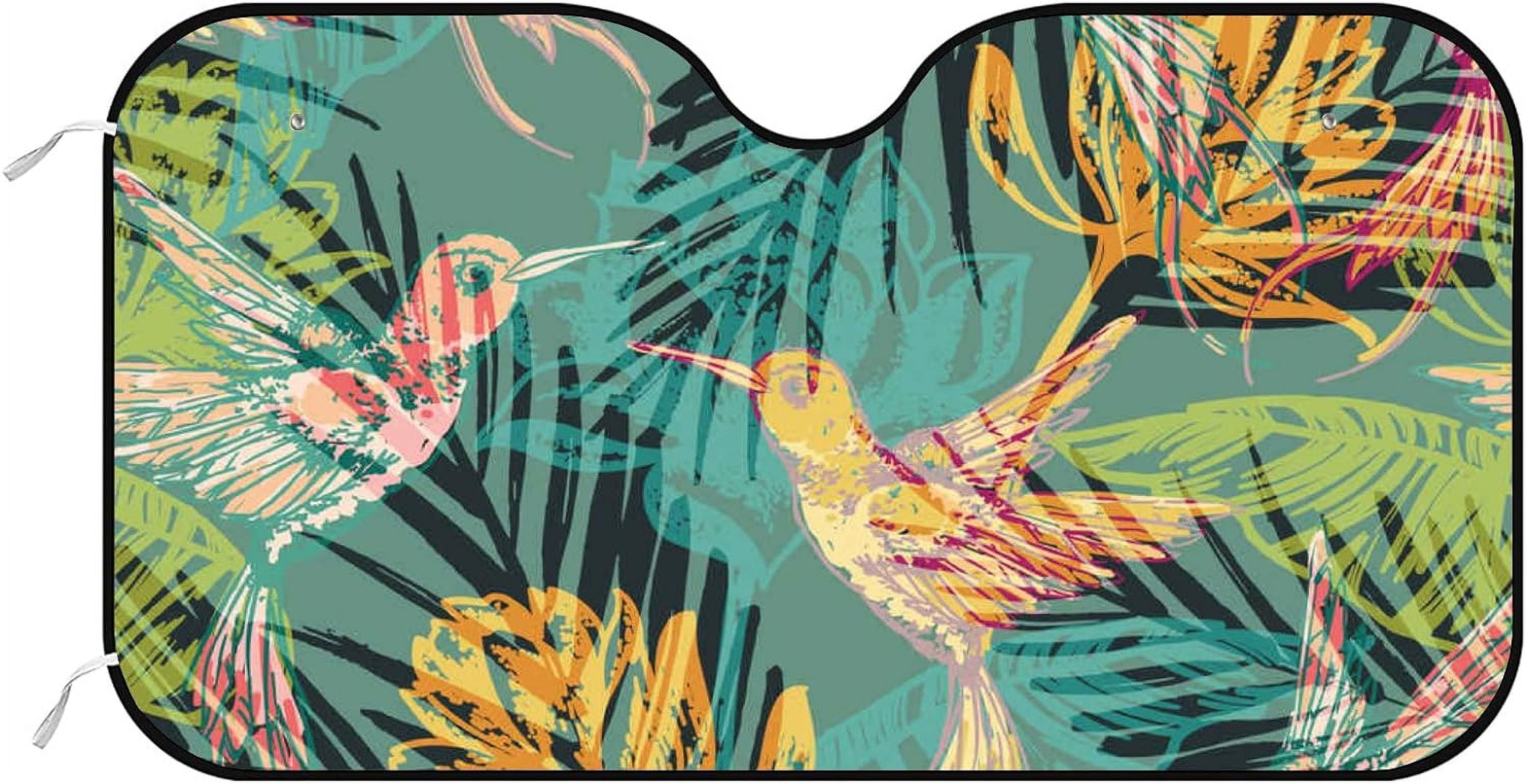 GZHJMY Car Front Windshield Sunshade UV Heat Protection, Foldable Auto ...