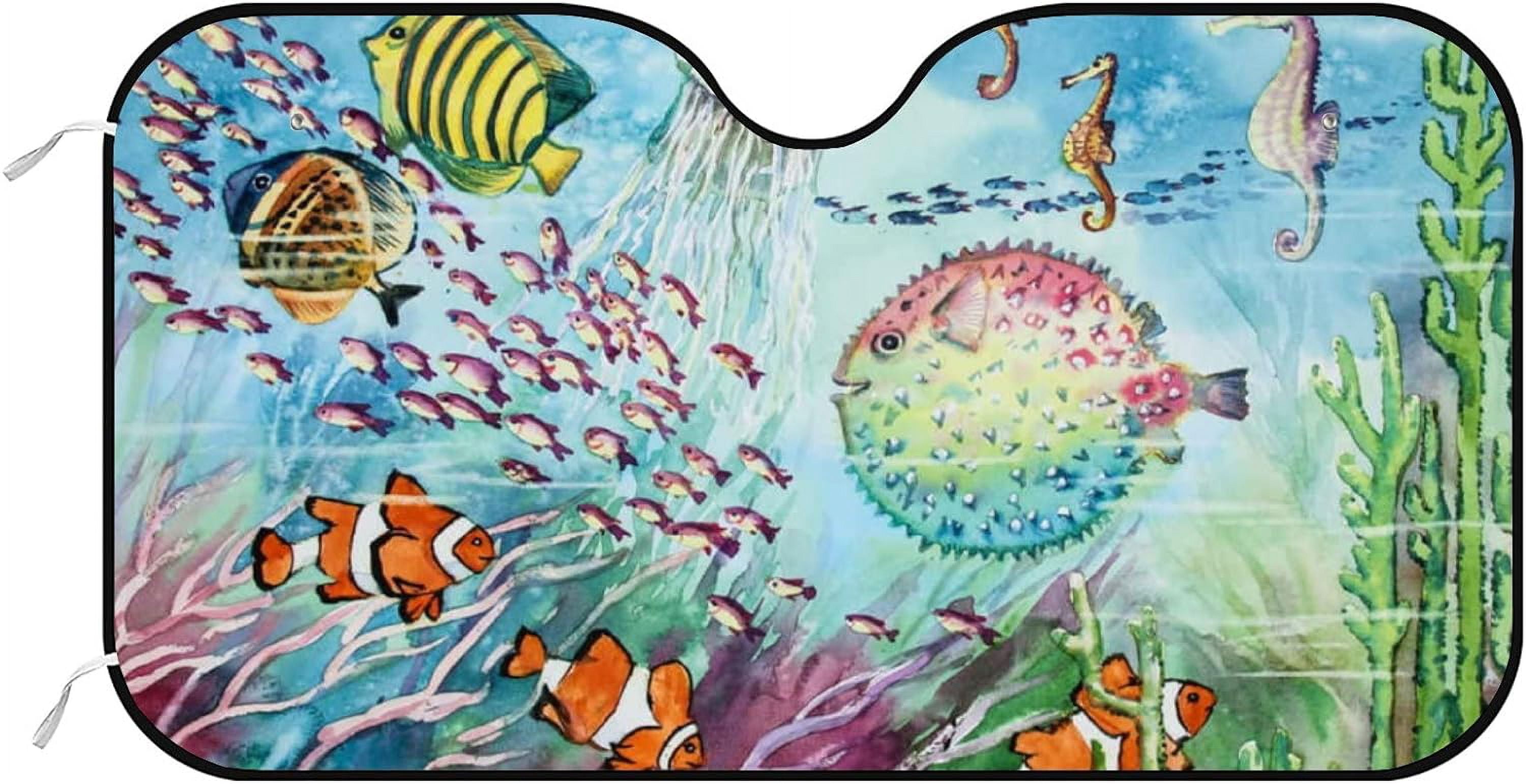 GZHJMY Car Front Windshield Sunshade UV Heat Protection, Foldable Auto ...