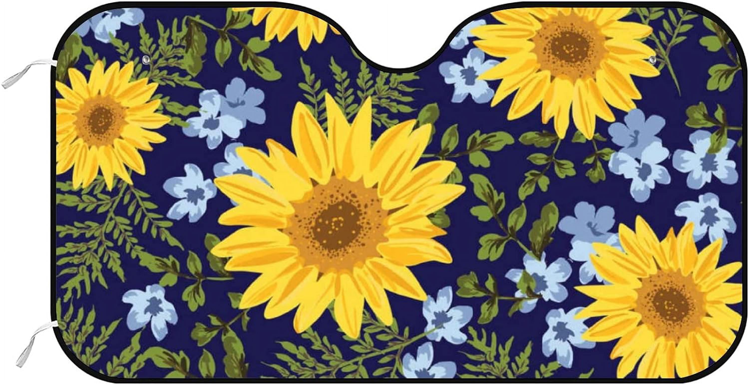 GZHJMY Car Front Windshield Sunshade UV Heat Protection, Foldable Auto ...