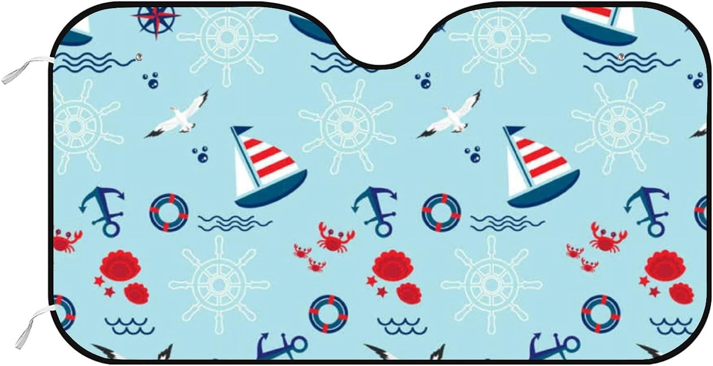 GZHJMY Car Front Windshield Sunshade UV Heat Protection, Foldable Auto ...