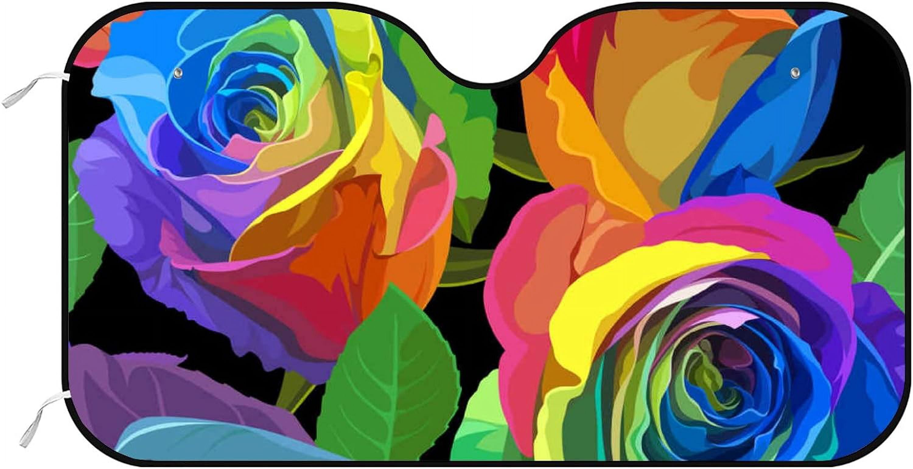 GZHJMY Car Front Windshield Sunshade UV Heat Protection, Foldable Auto ...