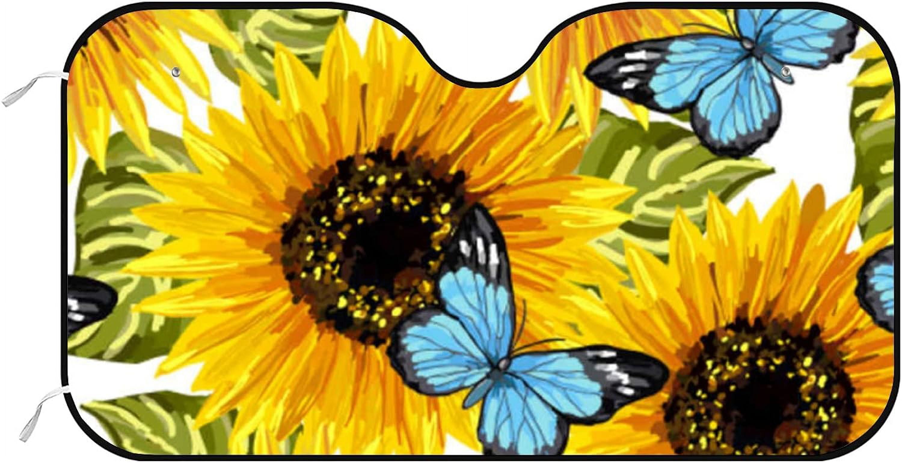 GZHJMY Car Front Windshield Sunshade UV Heat Protection, Foldable Auto ...