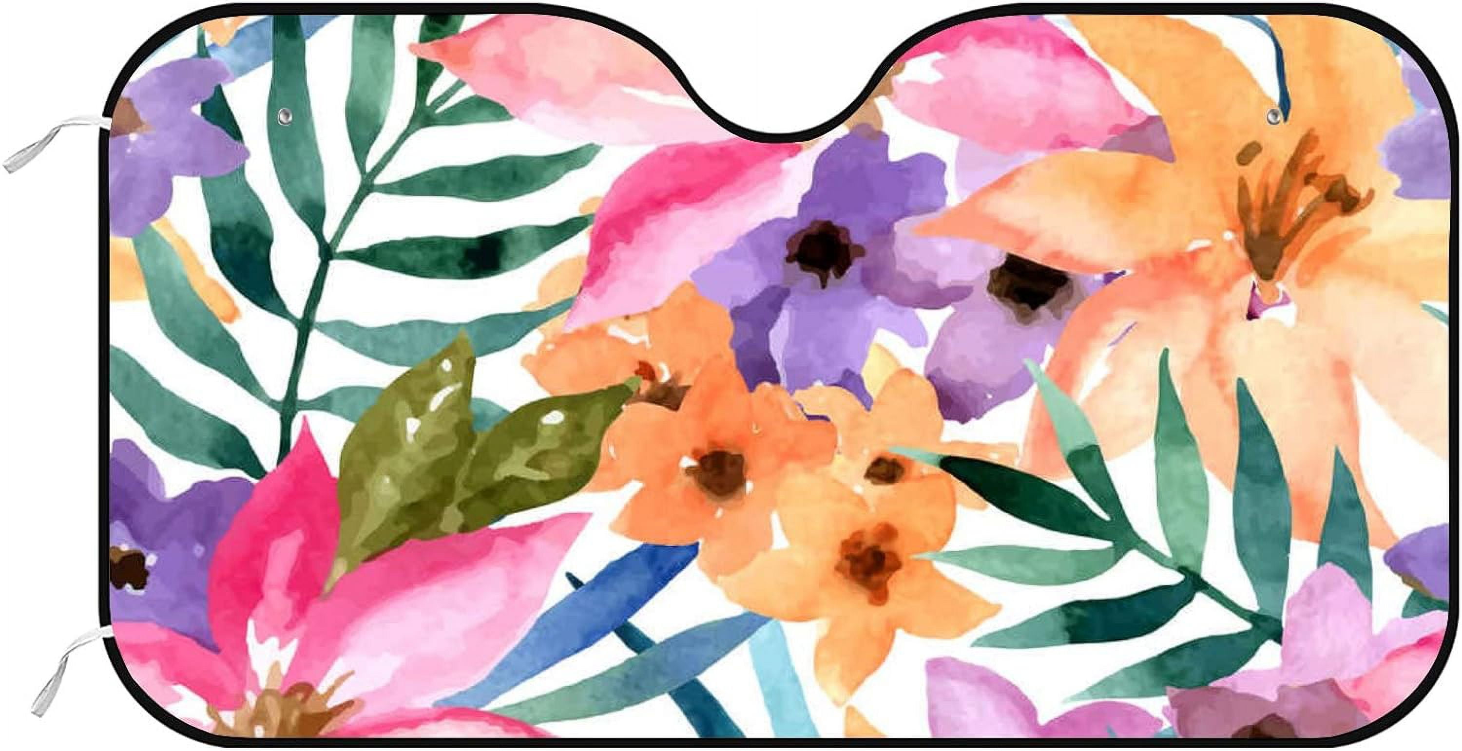 GZHJMY Car Front Windshield Sunshade UV Heat Protection, Foldable Auto ...