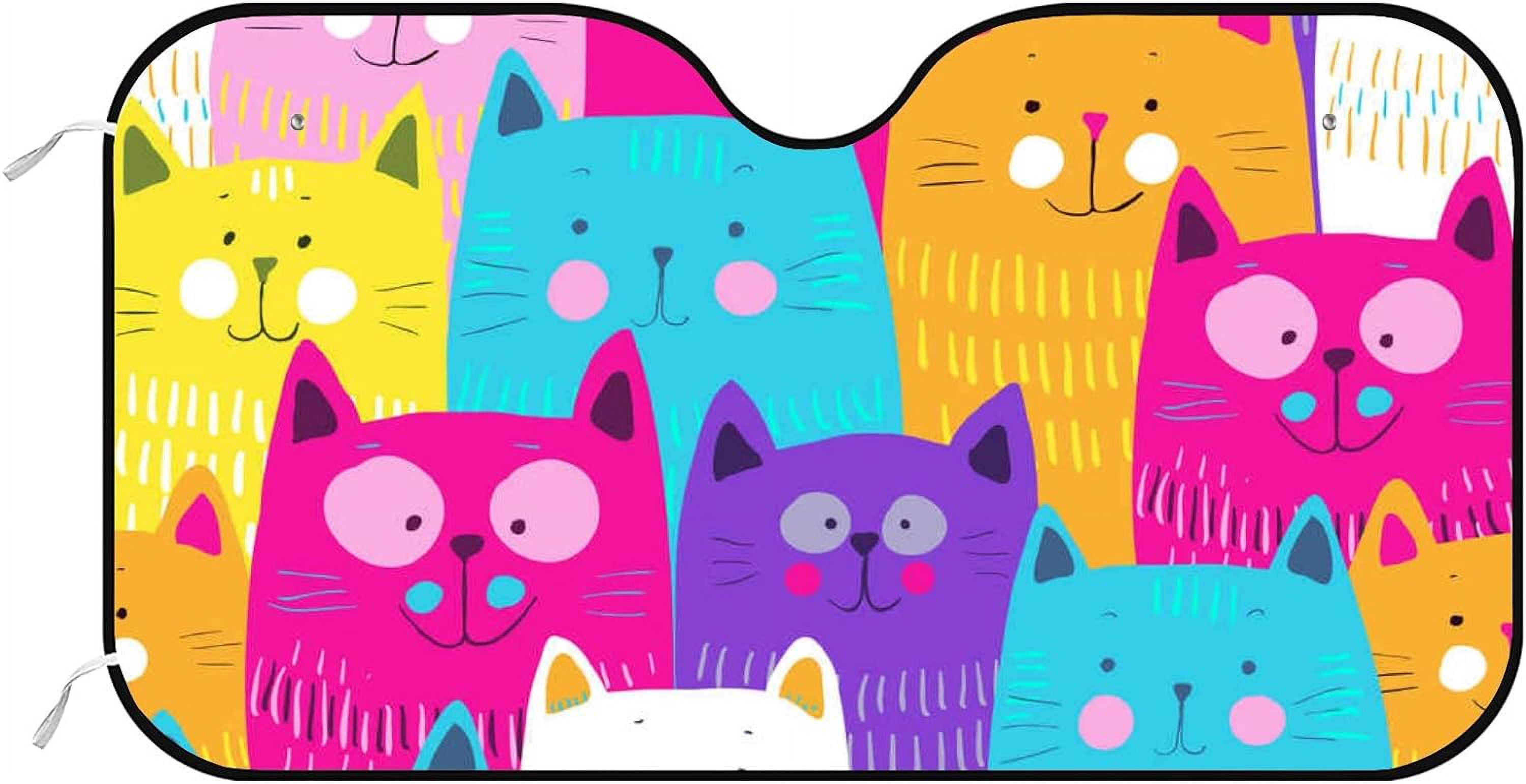 GZHJMY Car Front Windshield Sunshade UV Heat Protection, Foldable Auto ...