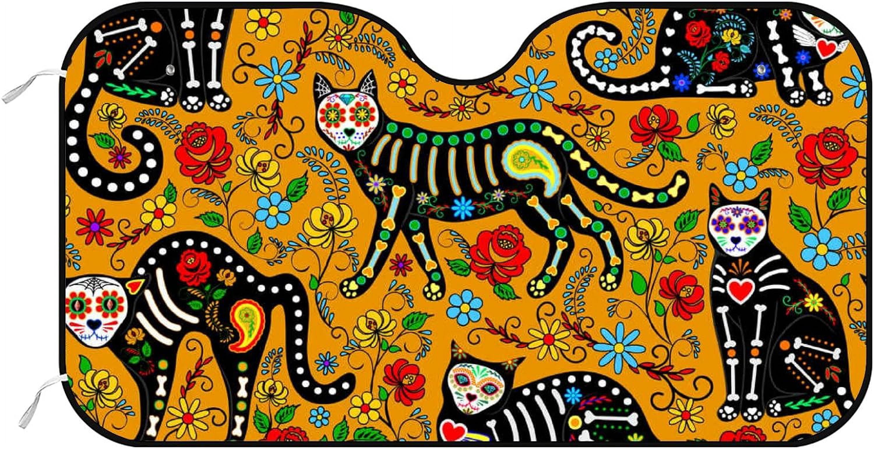 GZHJMY Car Front Windshield Sunshade UV Heat Protection, Foldable Auto ...