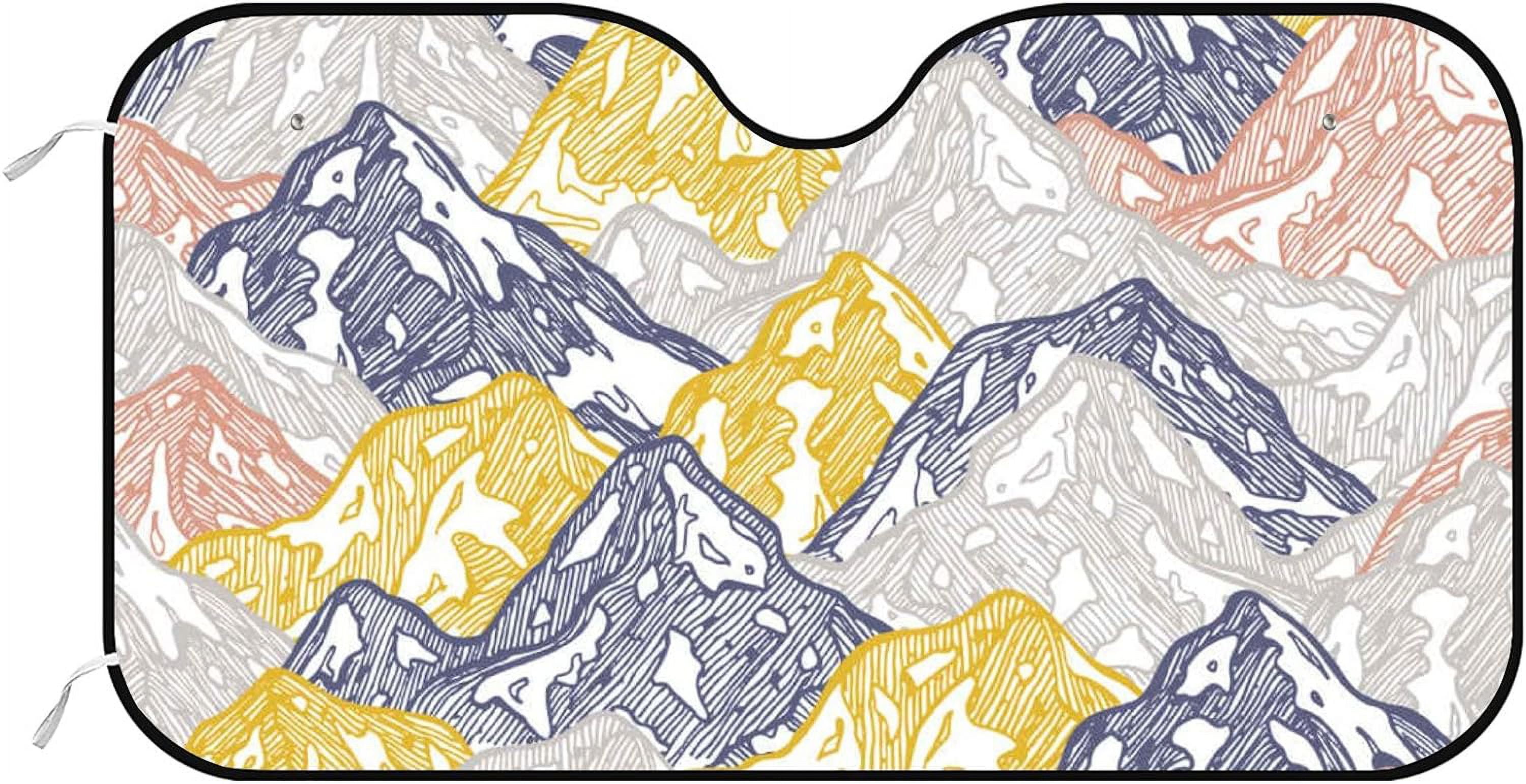 GZHJMY Car Front Windshield Sunshade UV Heat Protection, Foldable Auto ...