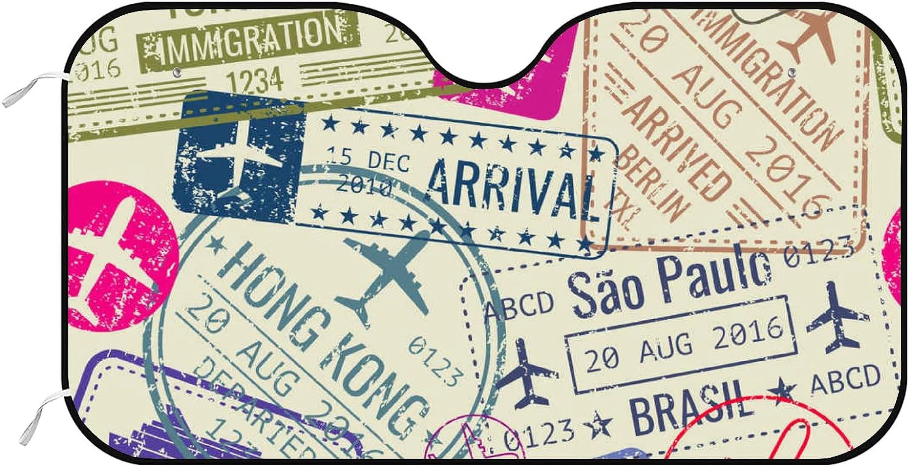 GZHJMY Car Front Windshield Sunshade UV Heat Protection, Foldable Auto ...