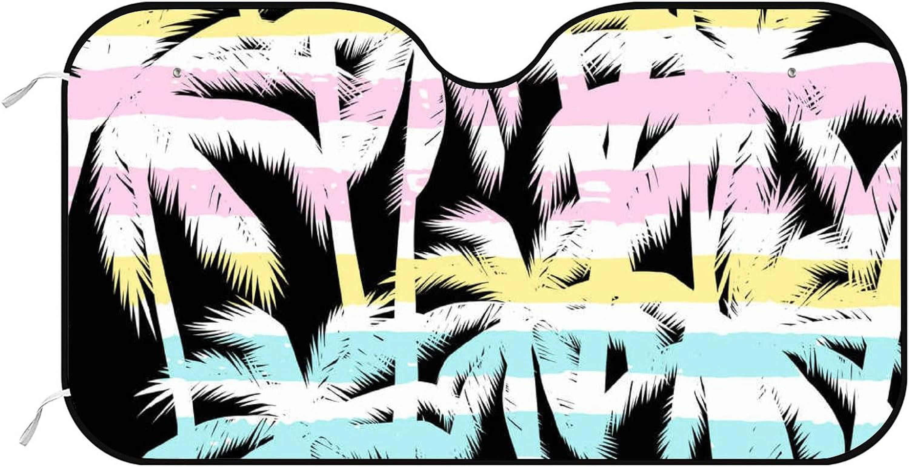 GZHJMY Car Front Windshield Sunshade UV Heat Protection, Foldable Auto ...