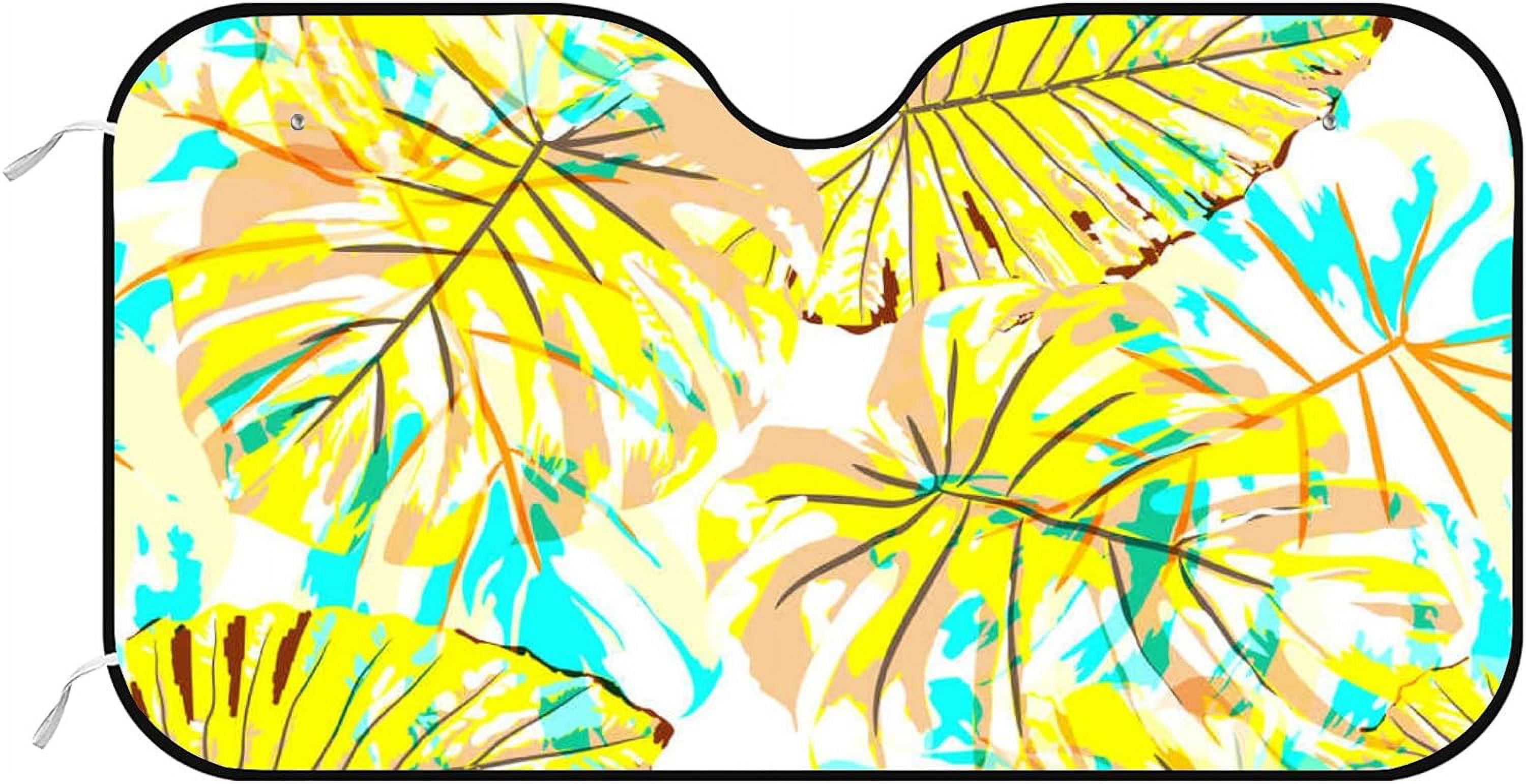 GZHJMY Car Front Windshield Sunshade UV Heat Protection, Foldable Auto ...