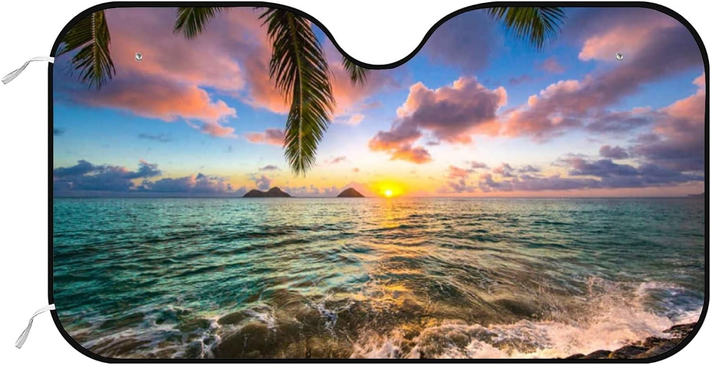 GZHJMY Car Front Windshield Sunshade UV Heat Protection, Foldable Auto ...