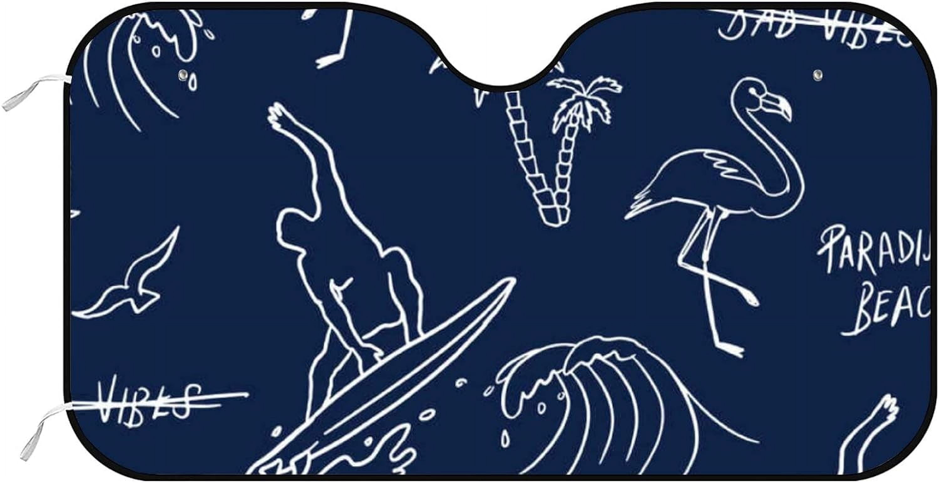 GZHJMY Car Front Windshield Sunshade UV Heat Protection, Foldable Auto ...