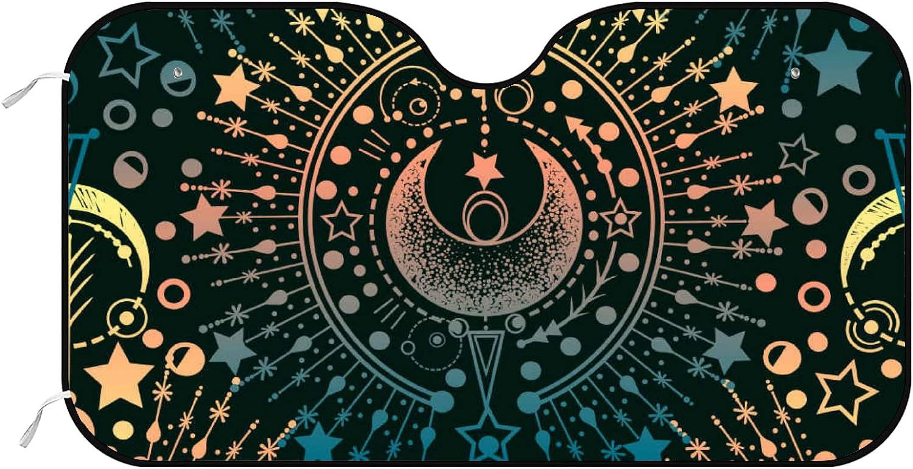 GZHJMY Car Front Windshield Sunshade UV Heat Protection, Foldable Auto ...