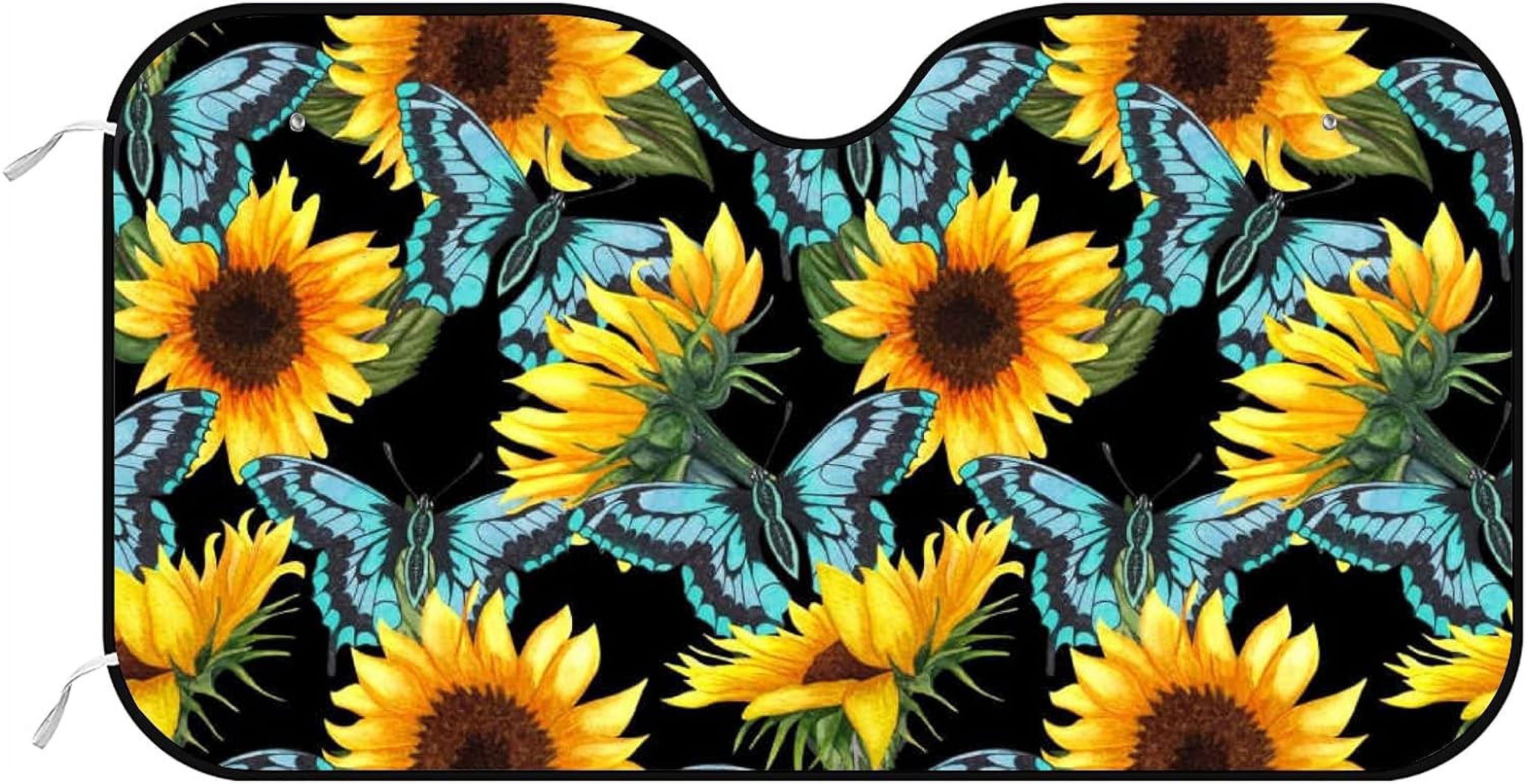 GZHJMY Car Front Windshield Sunshade UV Heat Protection, Foldable Auto ...