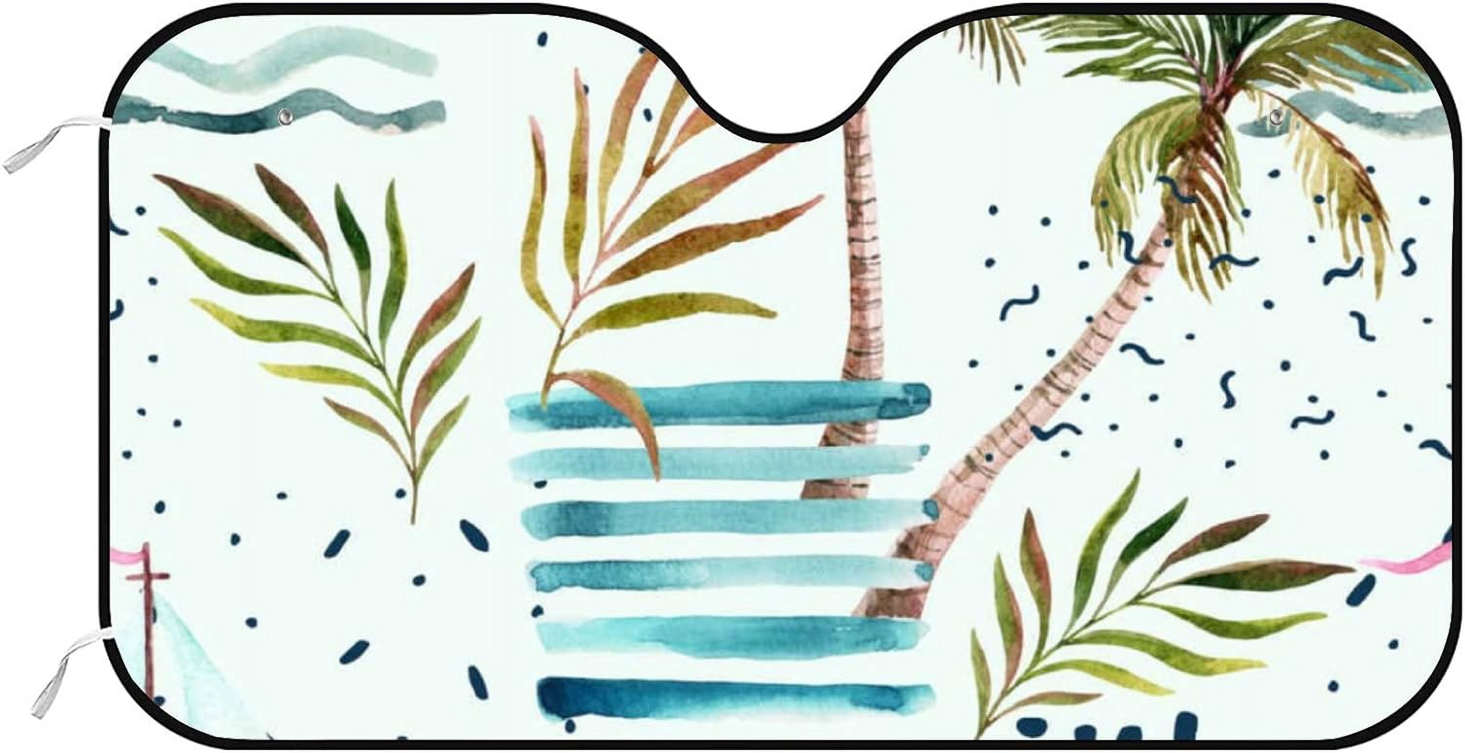 GZHJMY Car Front Windshield Sunshade UV Heat Protection, Foldable Auto ...